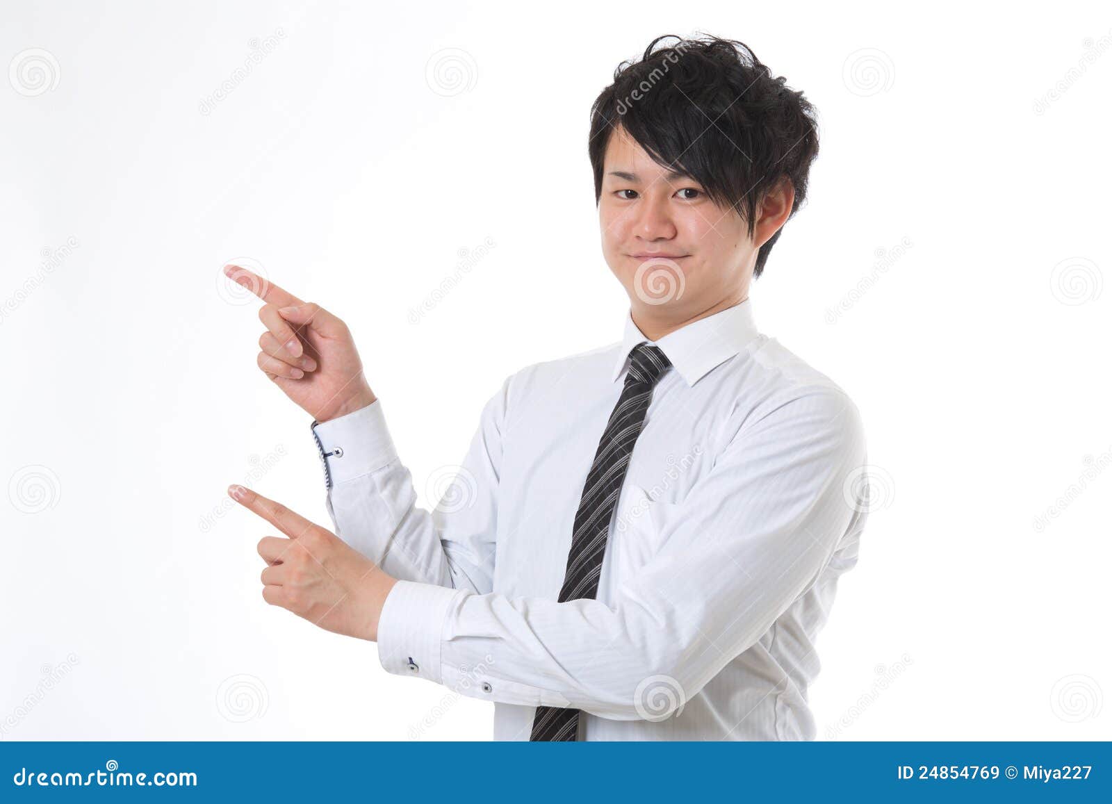 Businessman to point at stock image. Image of white, handsome - 24854769