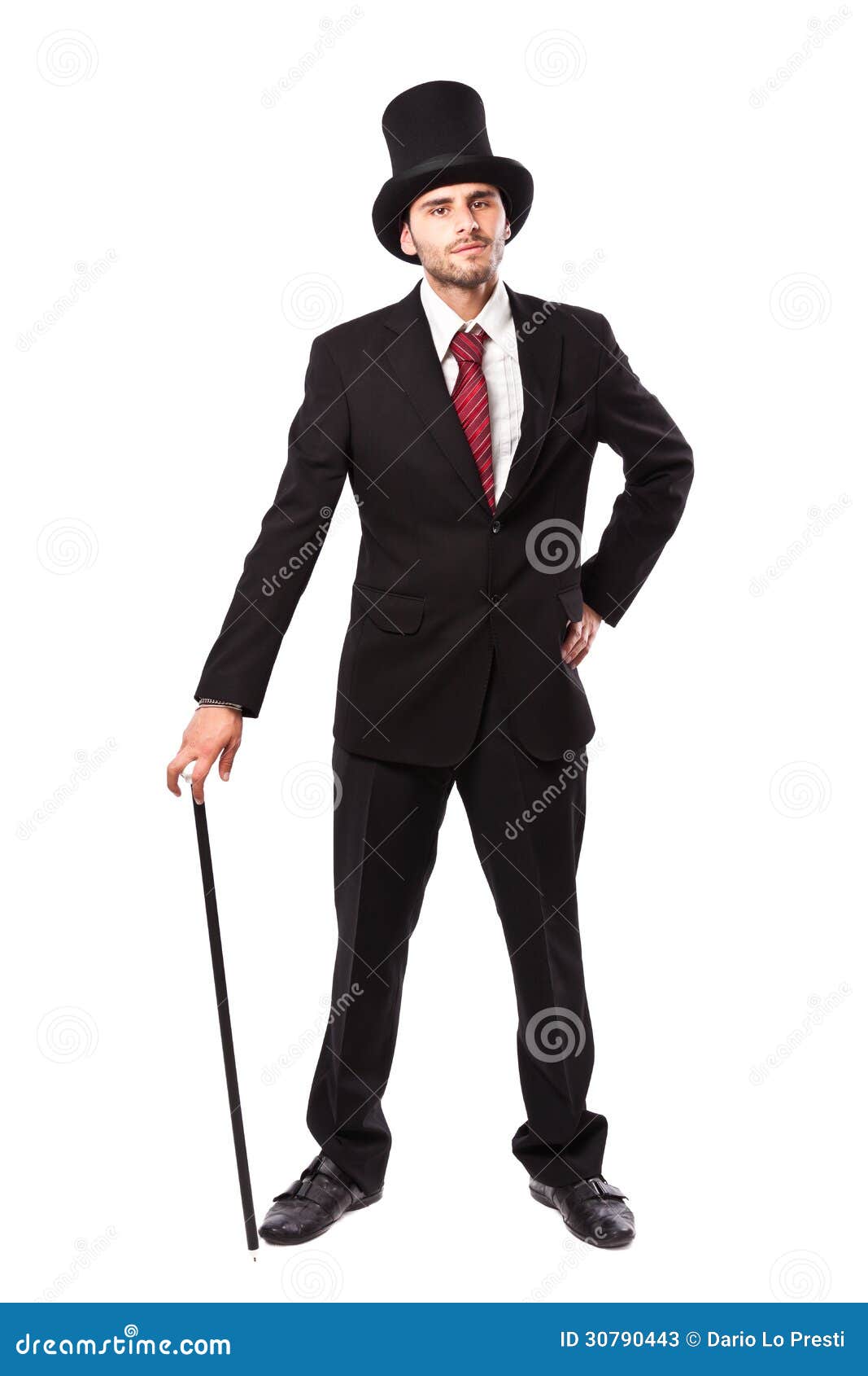 Businessman with Top Hat stock image. Image of necktie - 30790443