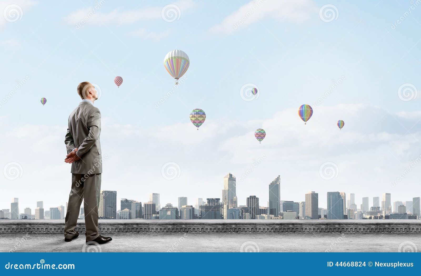 Businessman on top stock photo. Image of risk, business - 44668824
