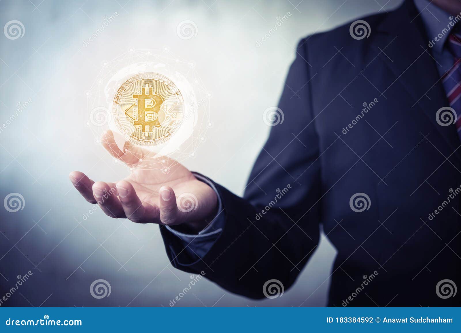 Businessman Touch on Vitual Screen with Bitcoin.Blockchain ... Businessman Touch on Vitual Screen with Bitcoin.Blockchain ...