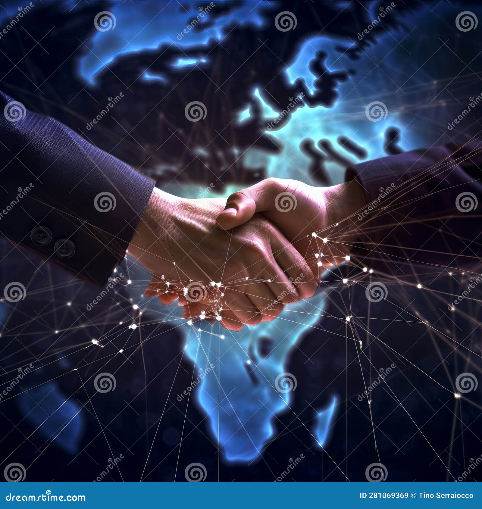 Businessman Touching Customer Global Structure Network,generated with ... Businessman Touching Customer Global Structure Network,generated with ...