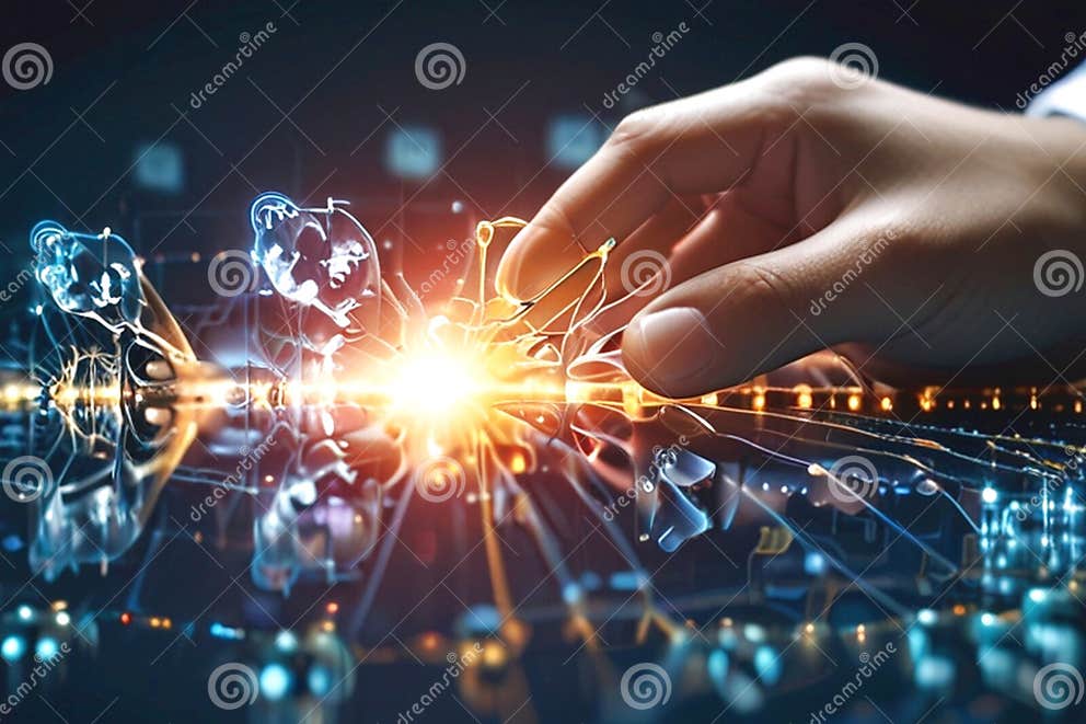 Businessman Touching Global Network and Data Exchanges Connection ...