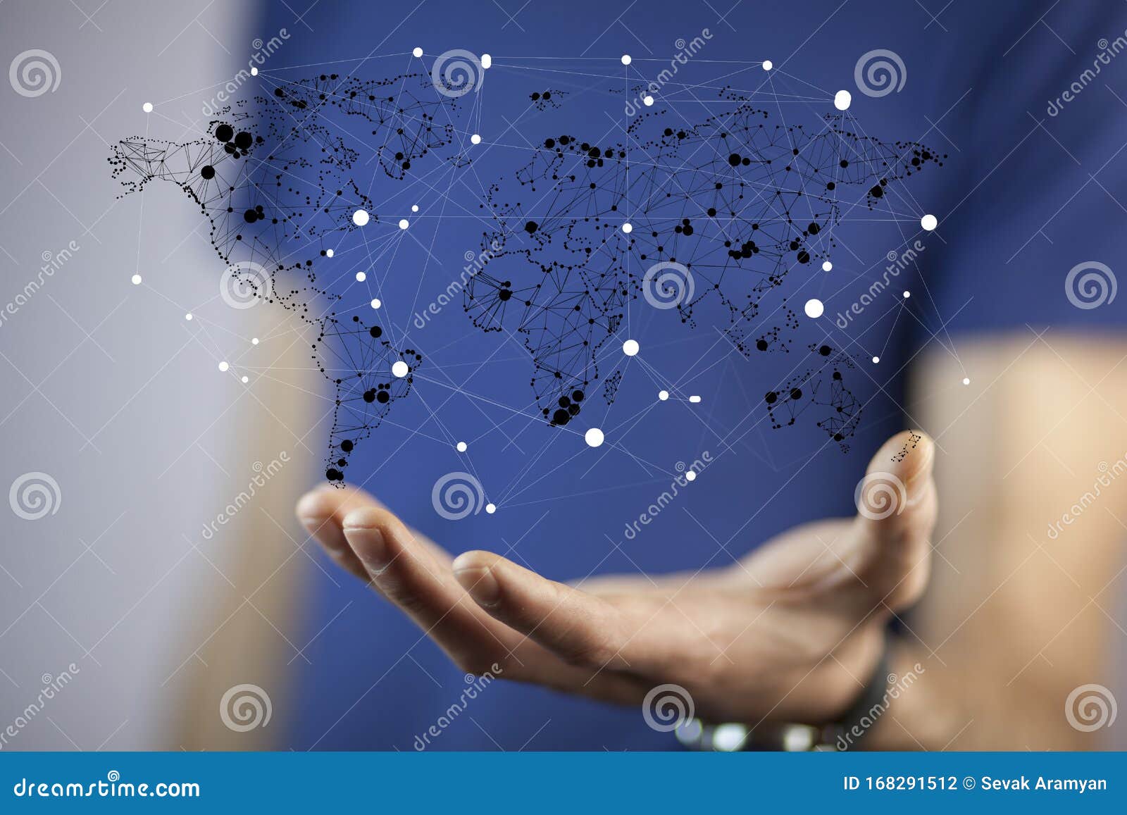 Businessman Touching a World Map Stock Photo - Image of exchange ... Businessman Touching a World Map Stock Photo - Image of exchange ...