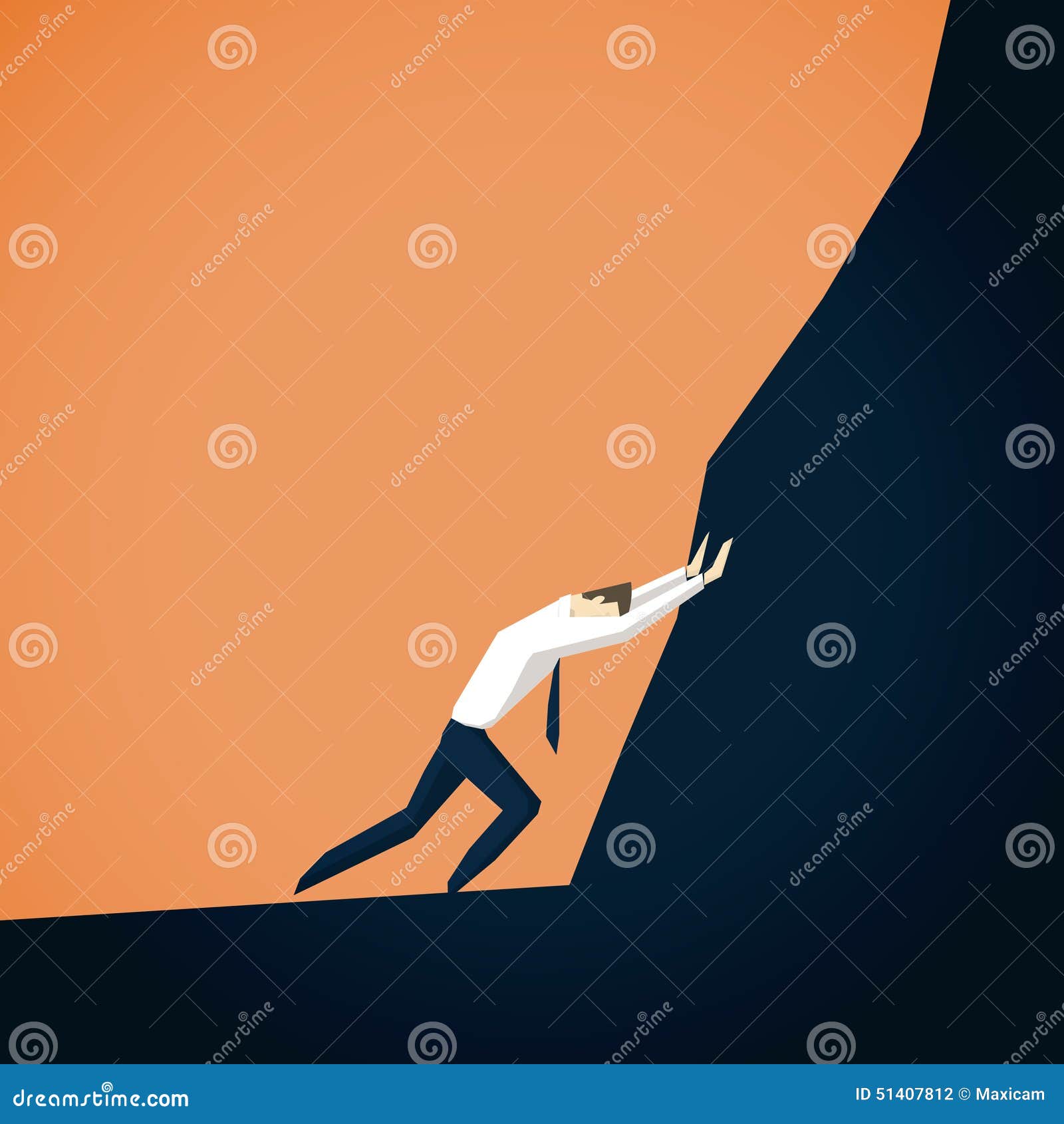 Businessman Trying To Move Mountains Stock Vector - Illustration of ... Businessman Trying To Move Mountains Stock Vector - Illustration of ...