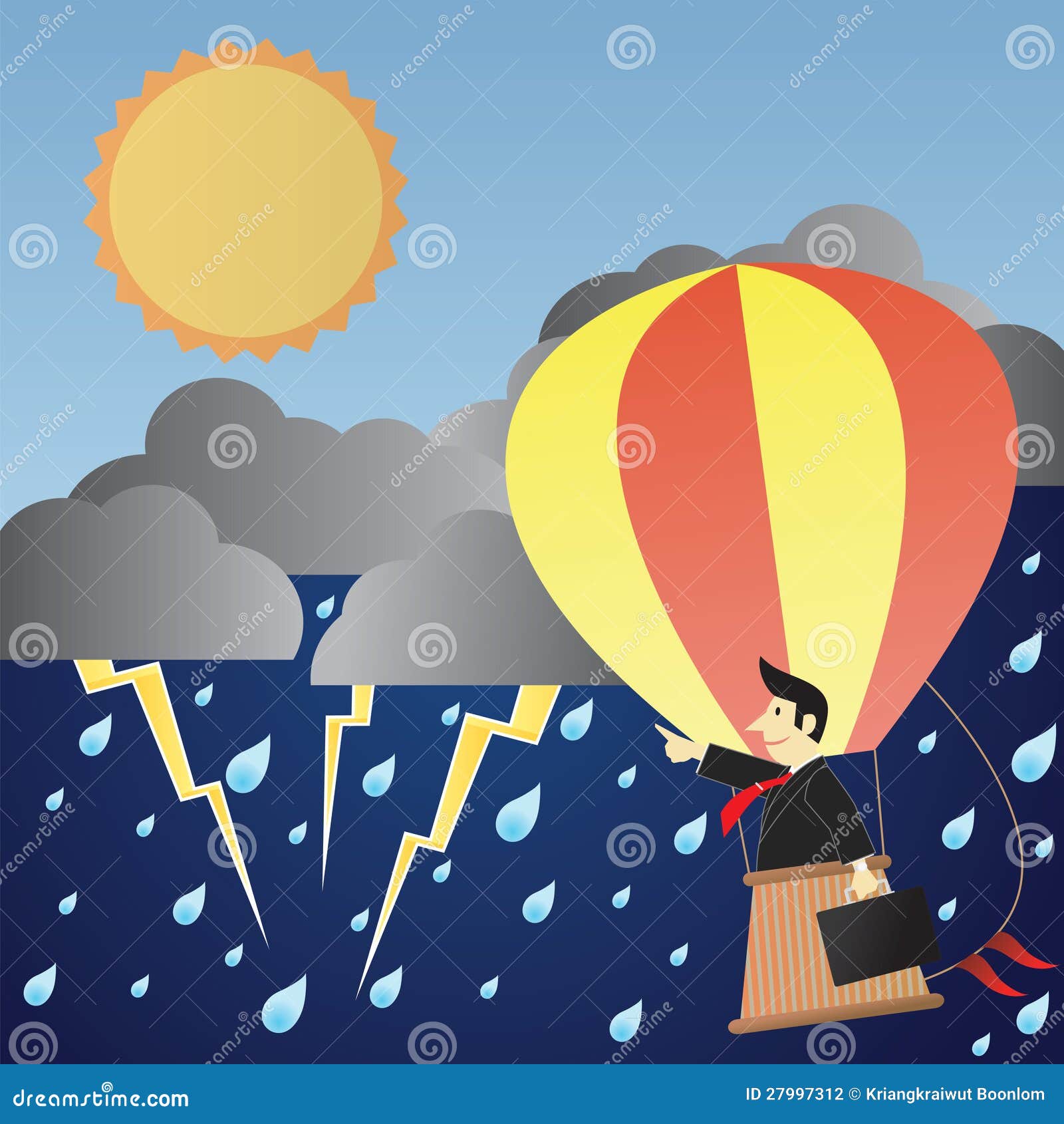 Businessman Trying To Reach the Better Target Stock Vector ...