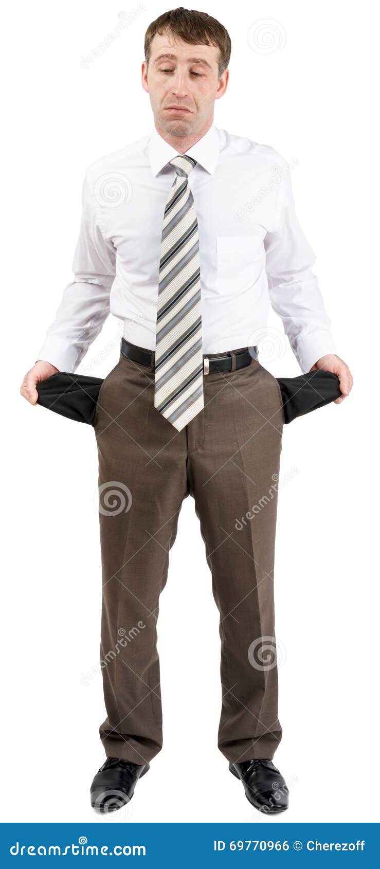 Businessman Turned Out His Pockets Stock Photo - Image of hair, pockets ...