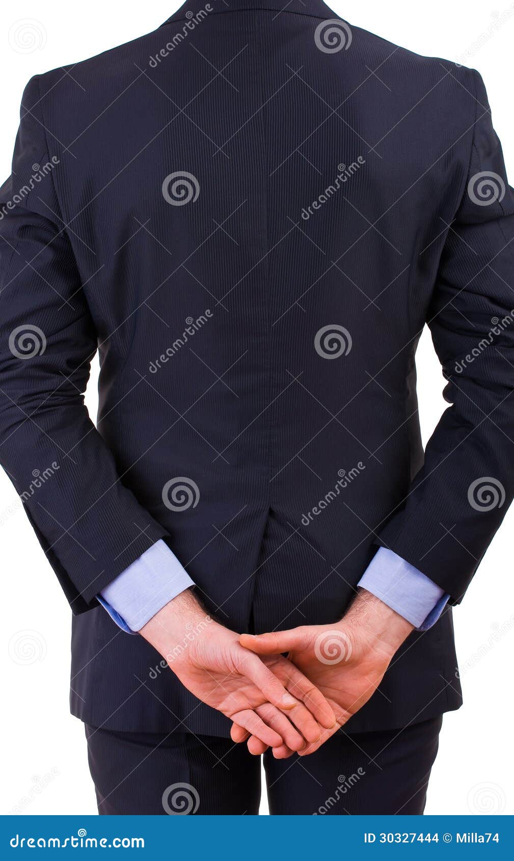 Businessman Turning His Back. Stock Photo - Image of crossed, leader ...