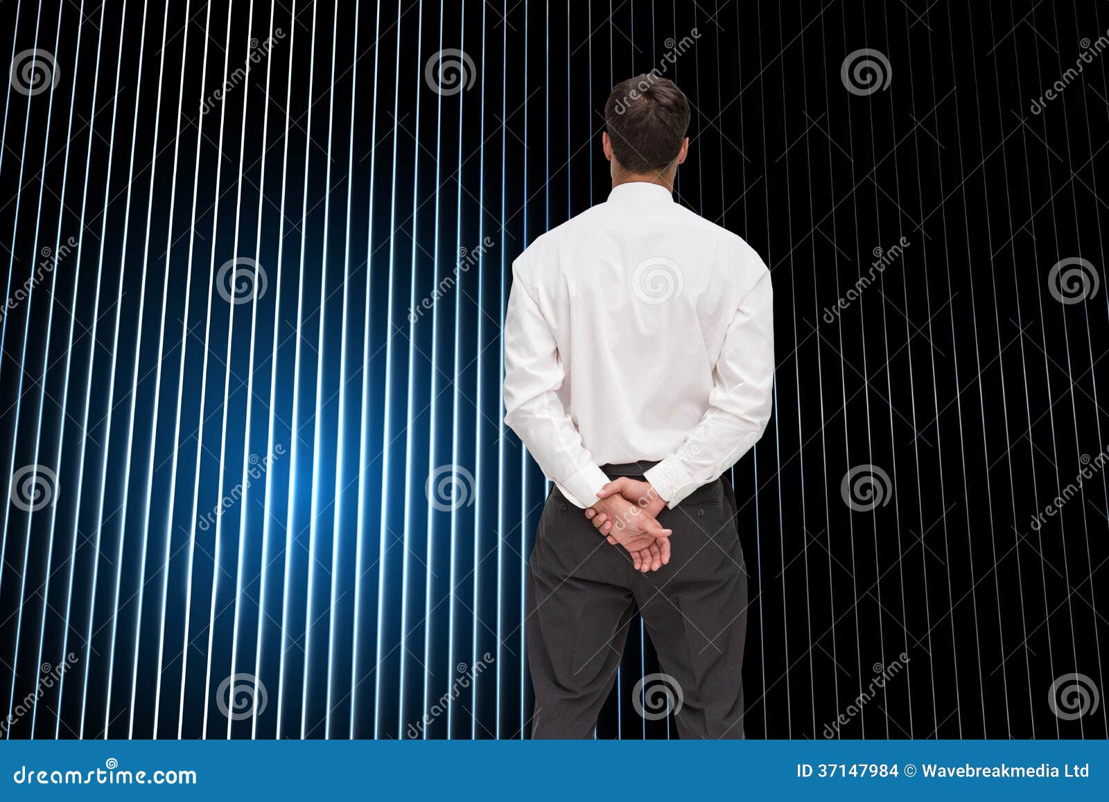 Businessman Turning His Back To Camera Stock Photo - Image of person ...