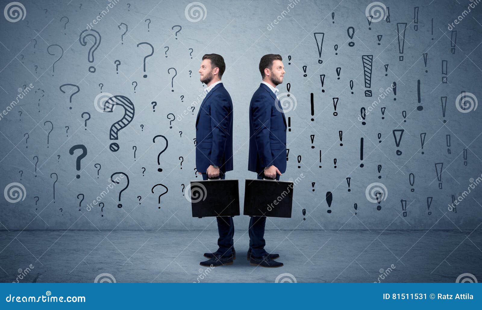 Businessman with Two Choices Stock Image - Image of crisis, conflict ...