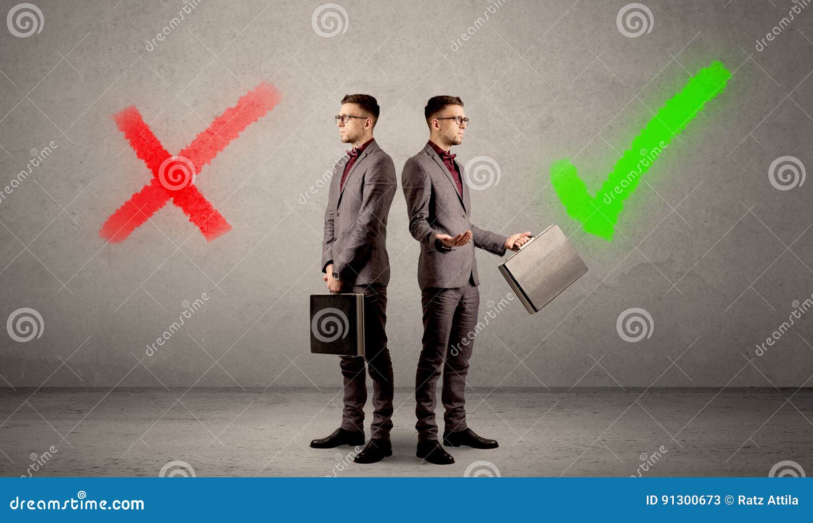 Businessman with Two Choices Stock Image - Image of lost, direction ... Businessman with Two Choices Stock Image - Image of lost, direction ...
