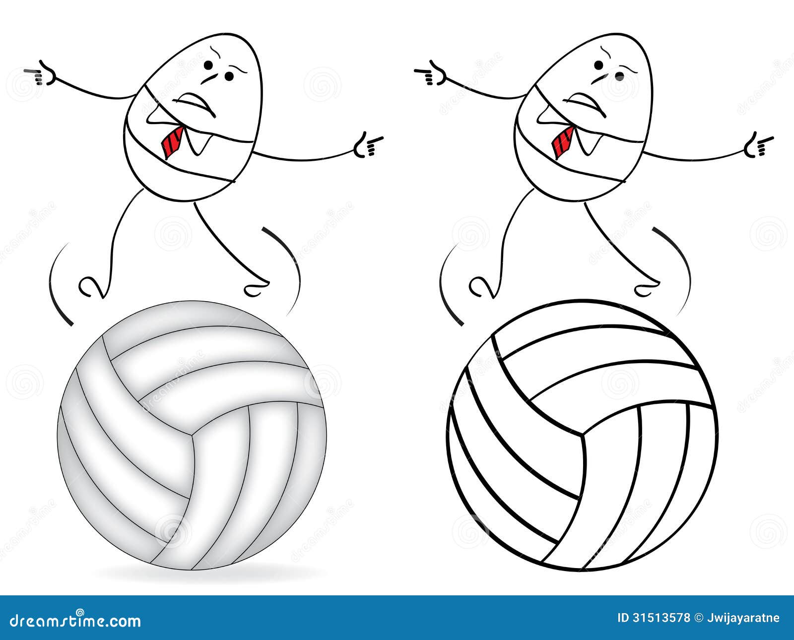 Cartoon Businessman Unbalanced on a Ball Stock Vector - Illustration of ...