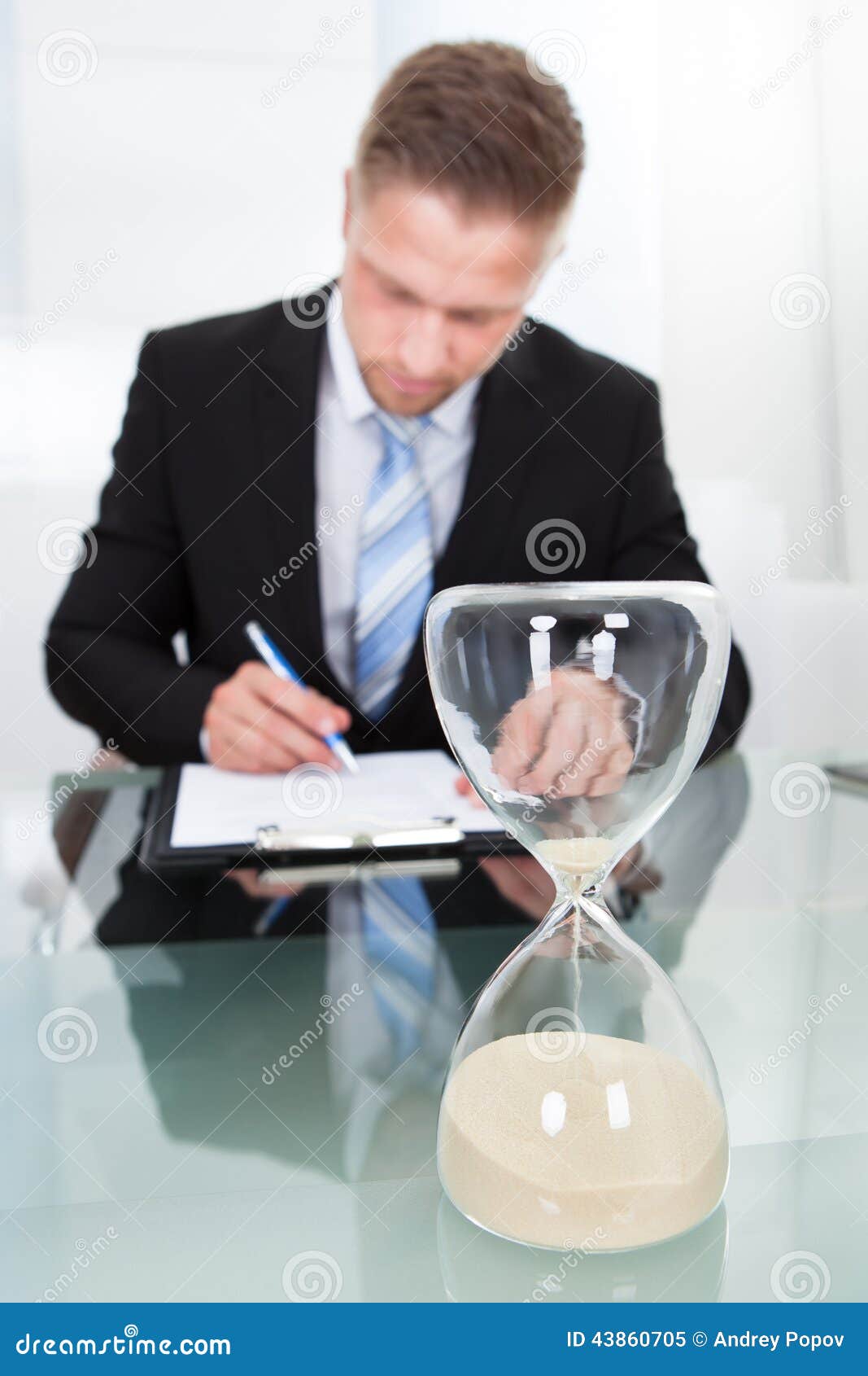 Businessman Under Time Pressure Stock Image - Image of concept, office ...