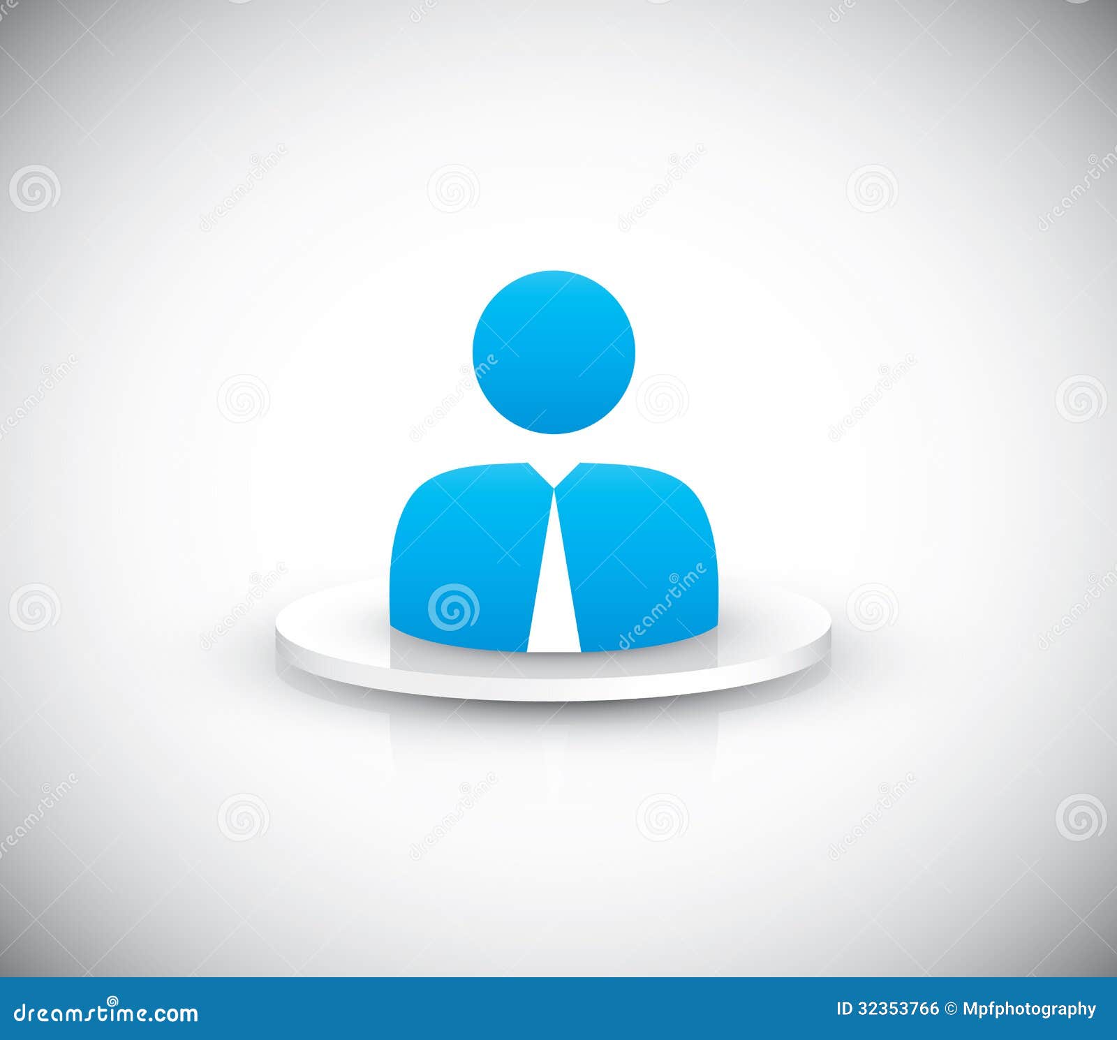 Businessman User Icon Vector Stock Vector - Illustration of head, face ...