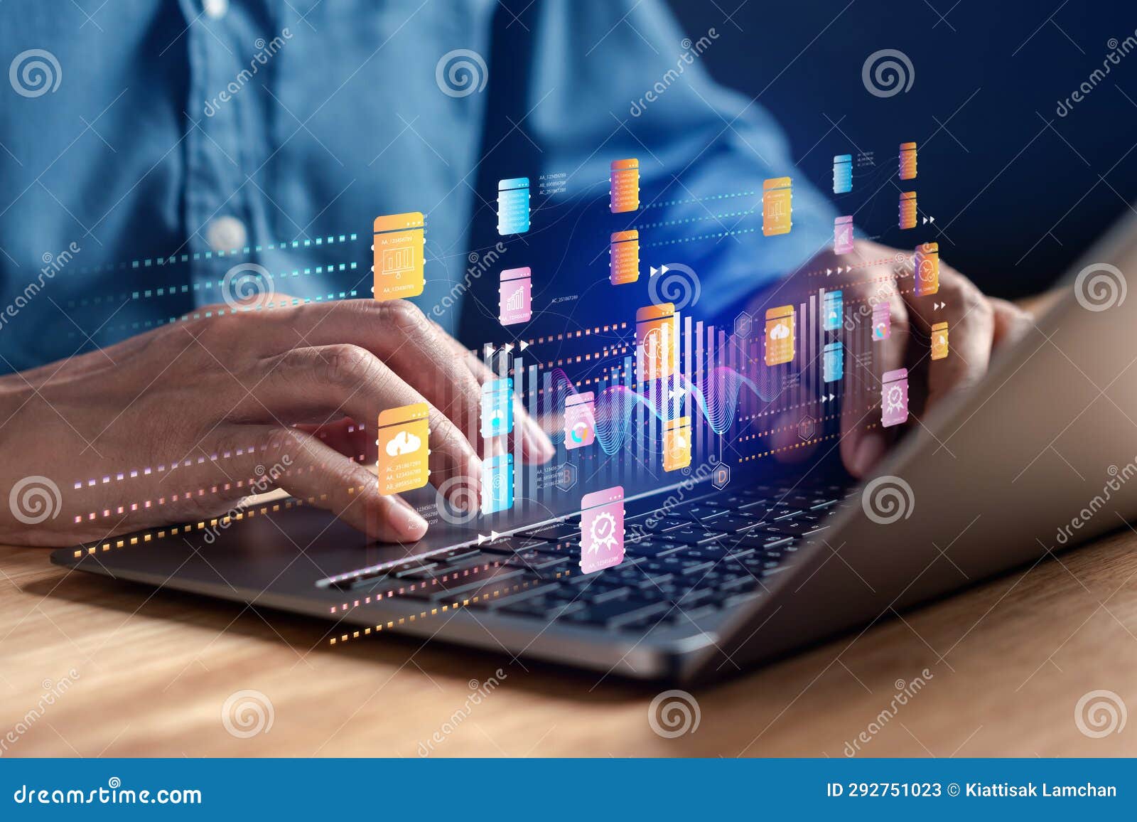 Businessman Using Ai Technology for Data Analytics, Artificial ...