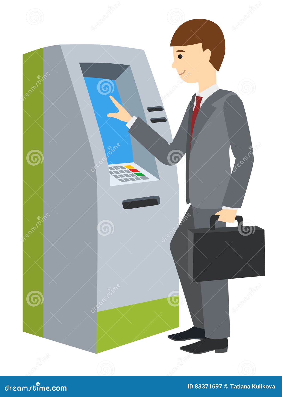 Person At Atm Machine