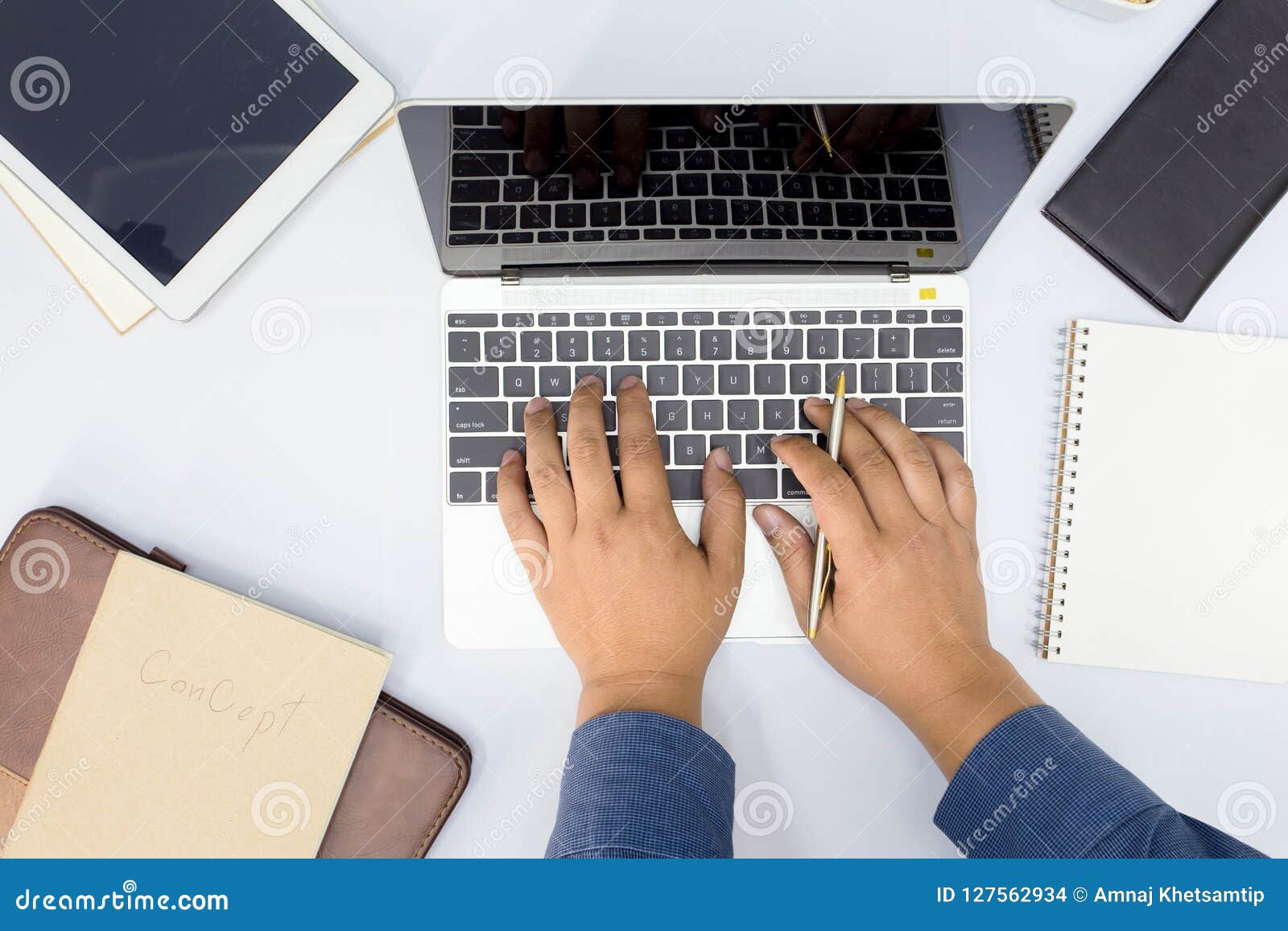 Businessman Using Computer Laptop and Other Office. Stock Photo - Image ... Businessman Using Computer Laptop and Other Office. Stock Photo - Image ...