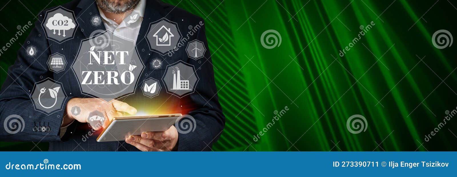 Net Zero Emission, Clean Technology, Renewable Energy Concept. Net Zero ...