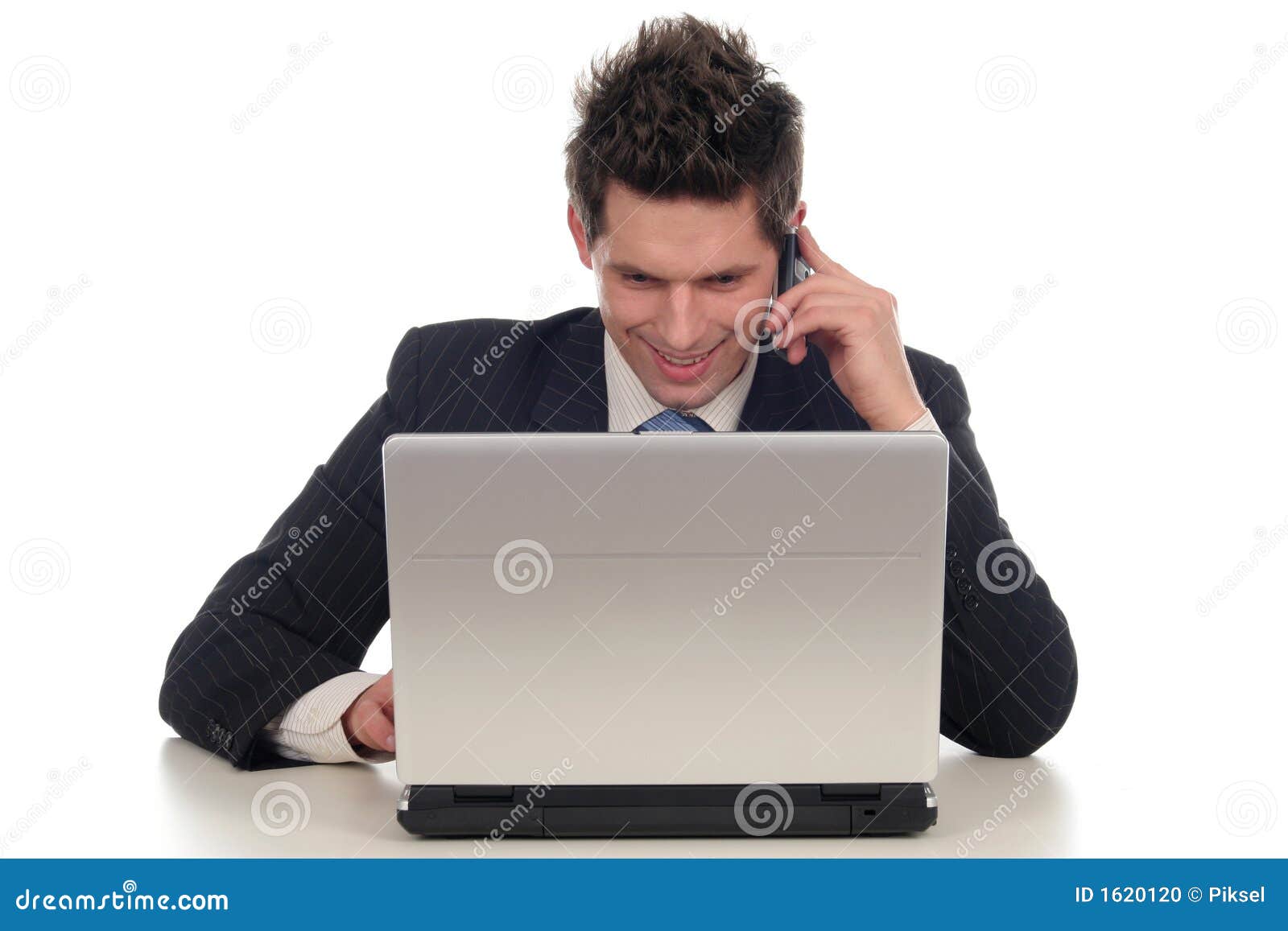 Businessman using laptop stock photo. Image of businessman - 1620120
