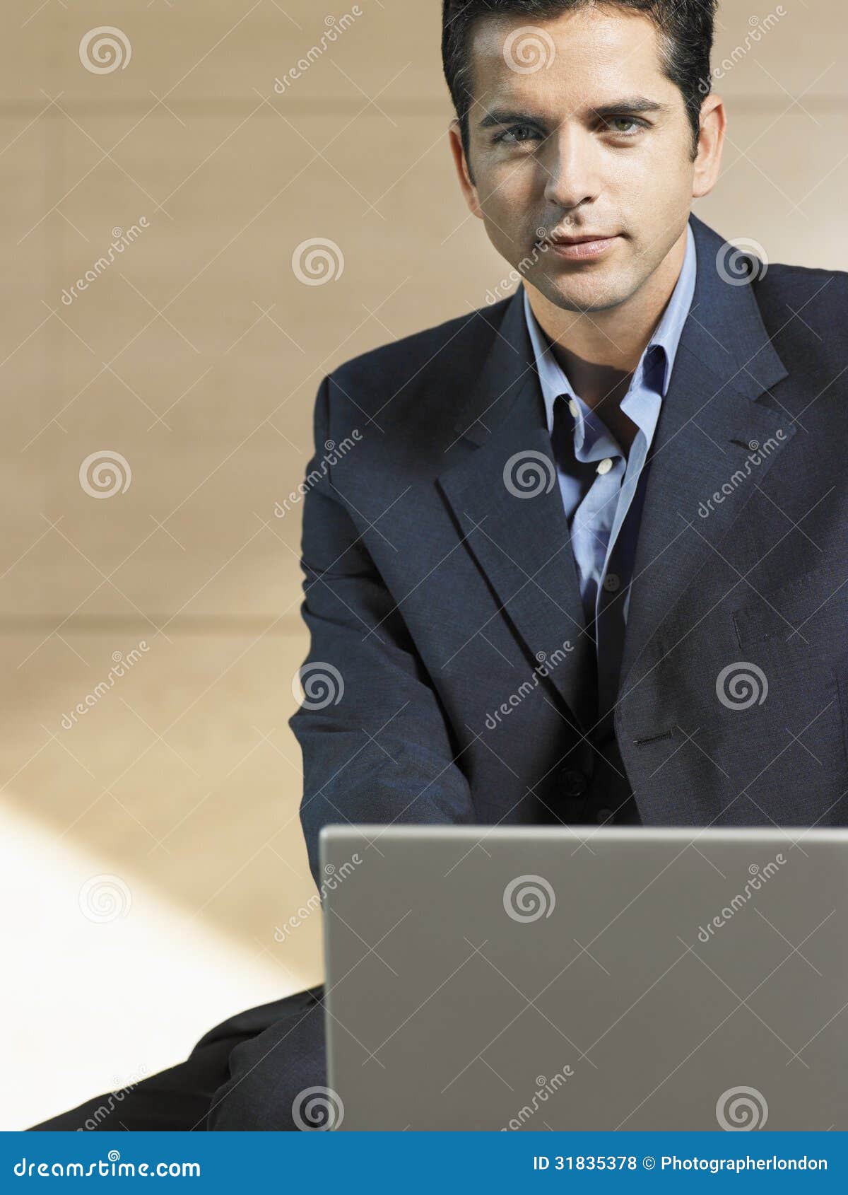 Businessman Using Laptop in Office Stock Photo - Image of professional ...