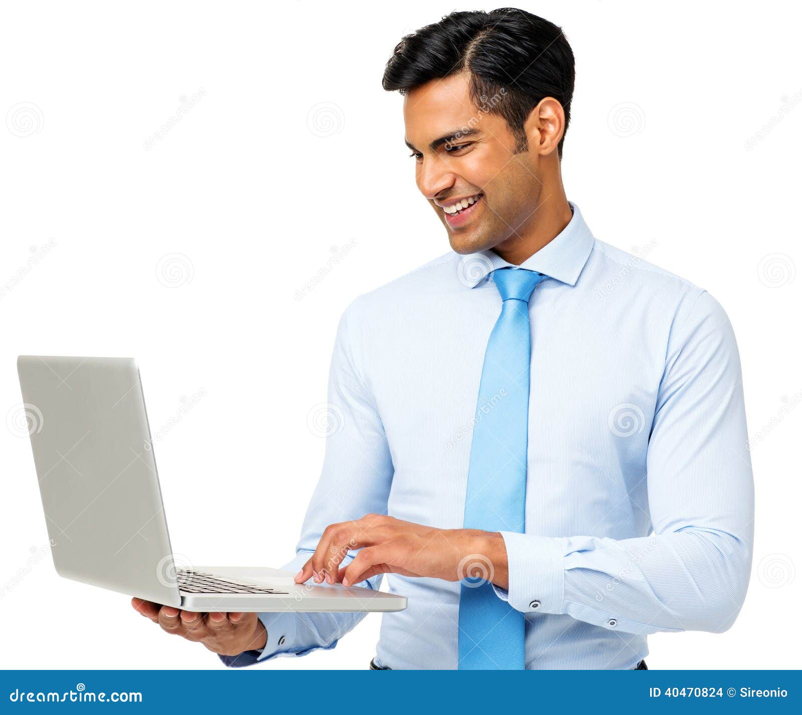 Businessman Using Laptop stock photo. Image of shot, laptop - 40470824