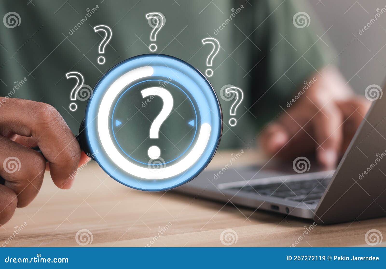 Question marks concept stock image. Image of device - 267272119