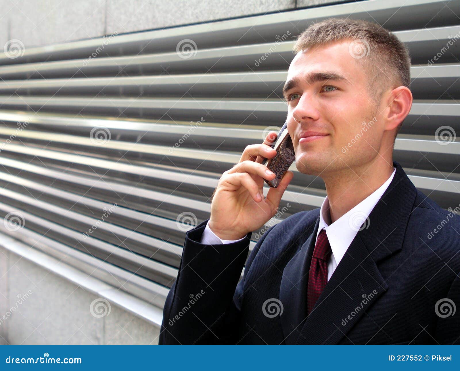 Businessman Using a Mobile Phone Stock Photo - Image of connection ...