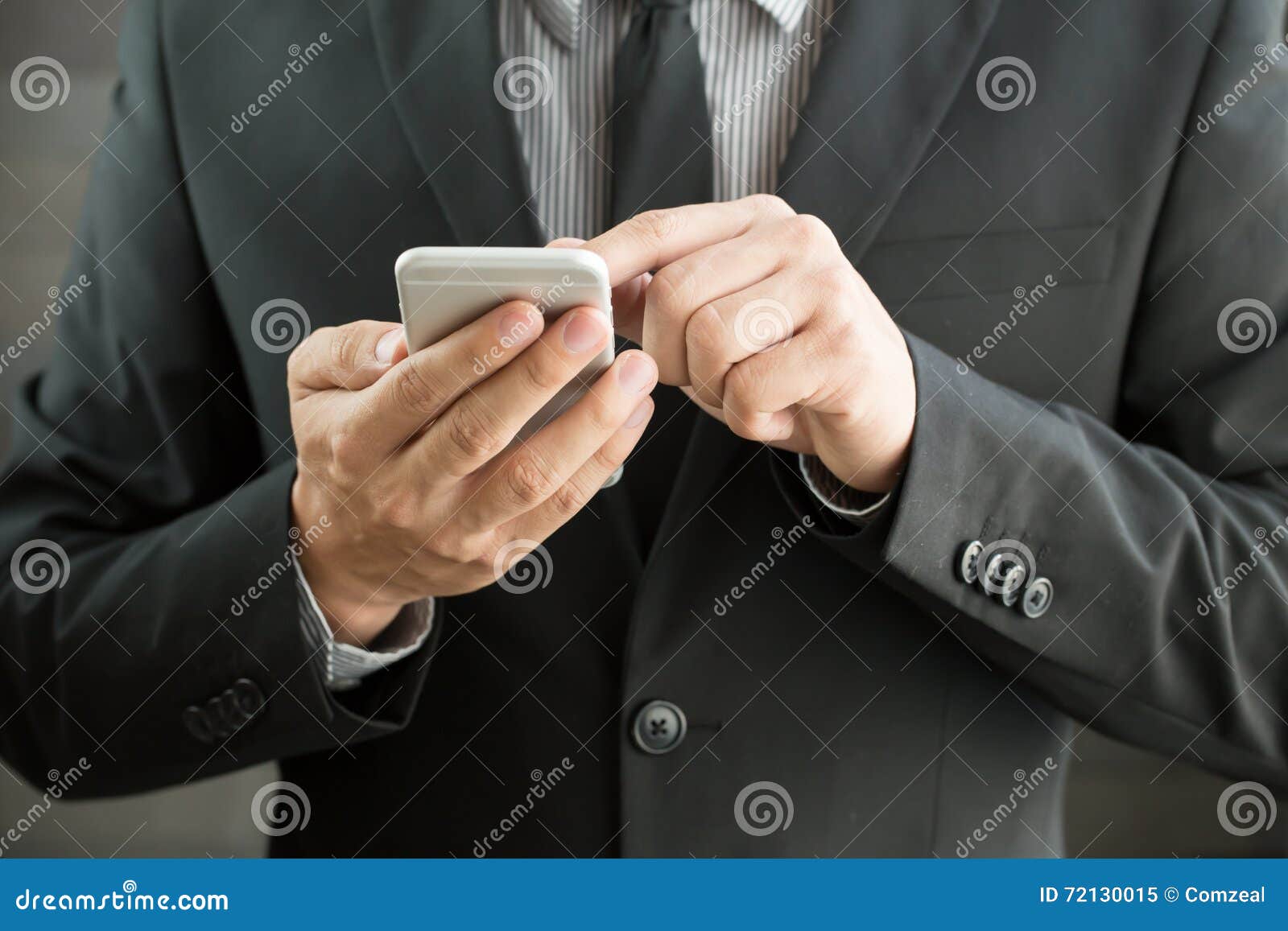 Businessman Using Mobile Smartphone Stock Image - Image of professional ...
