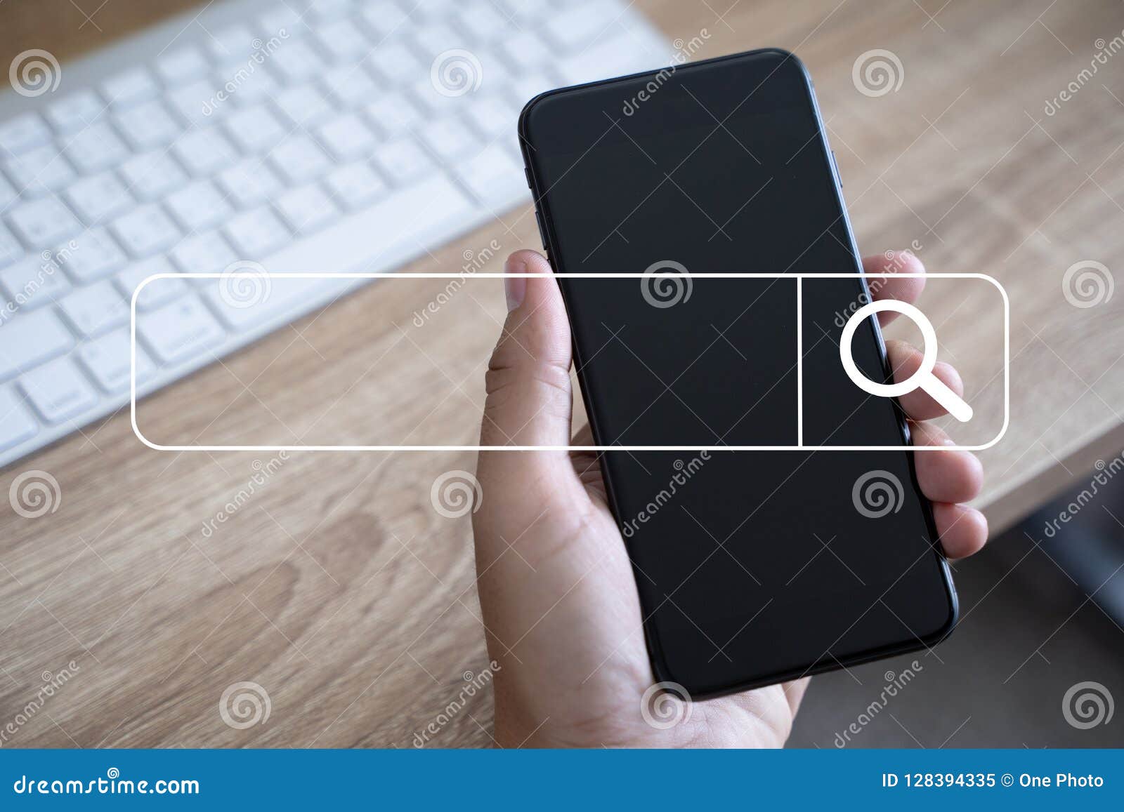 Businessman Using Searching Browsing Internet Internet of Things Stock ...