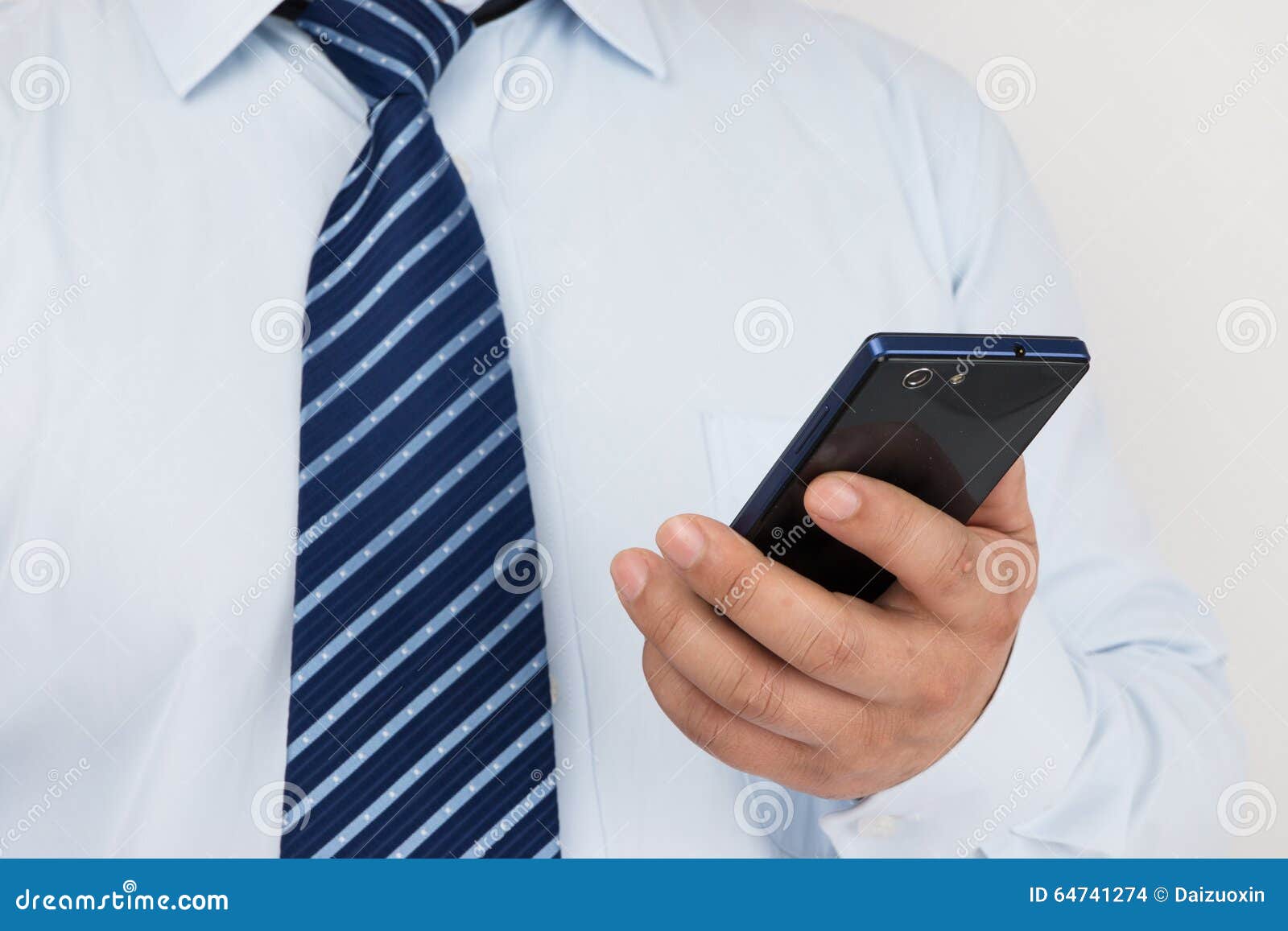 Businessman Using Smartphone Stock Photo - Image of cell, communication ...
