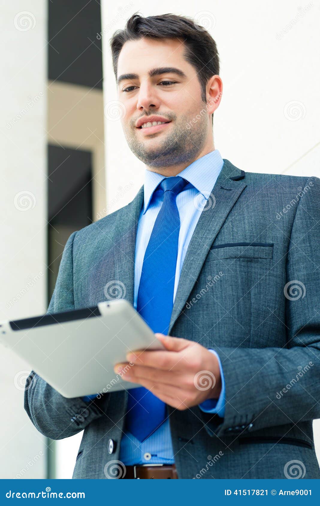 Businessman Using Tablet Computer Stock Image - Image of business ...