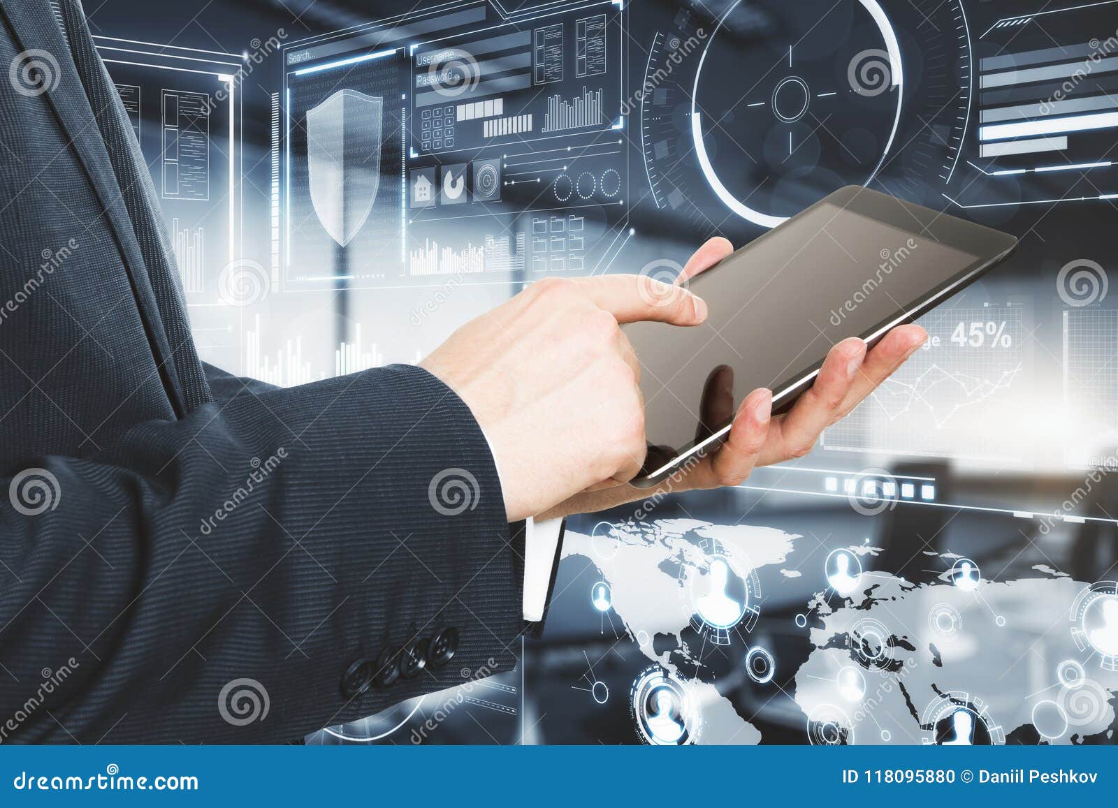 Technology and Media Concept Stock Photo - Image of hologram, digital ...
