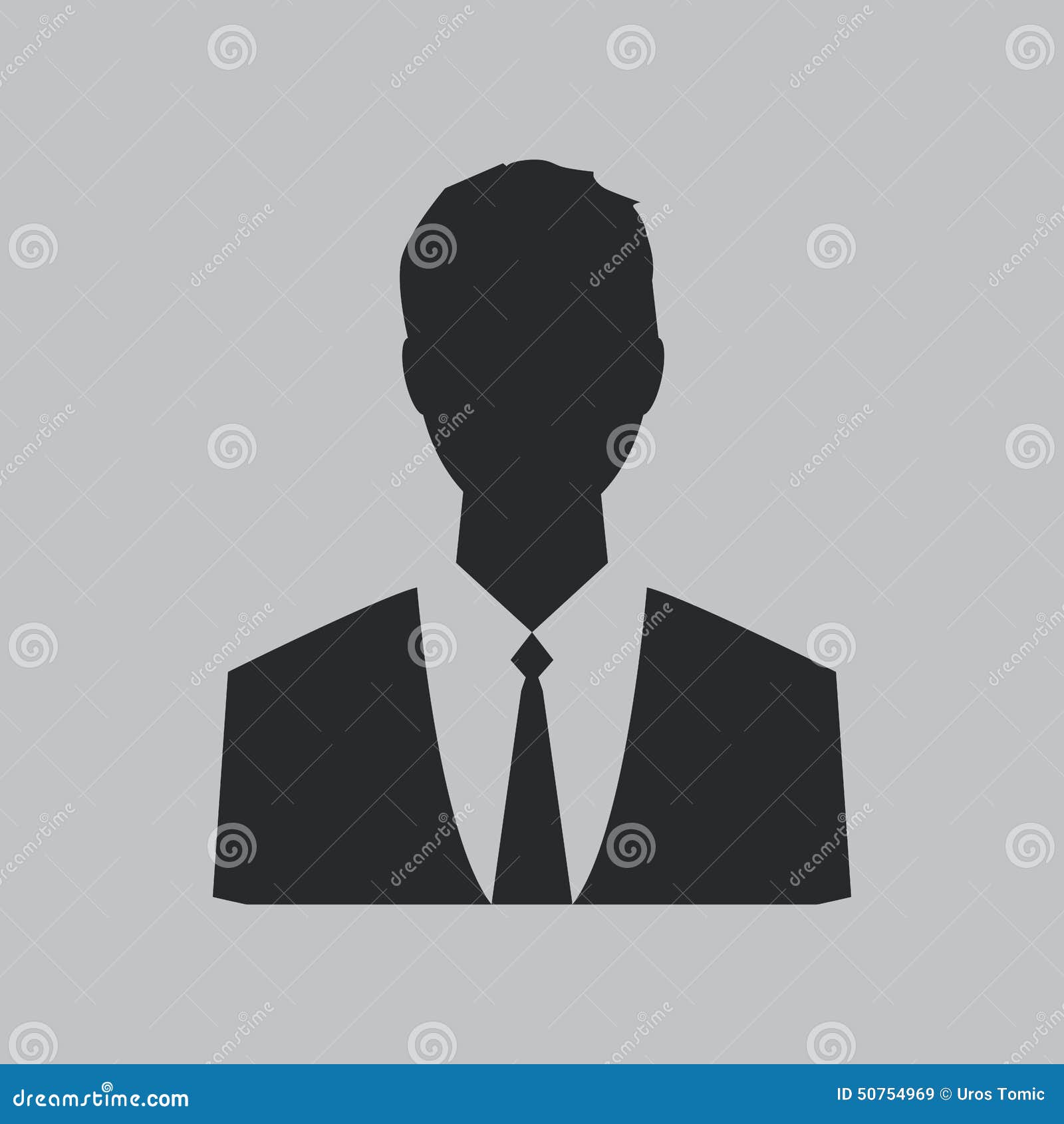 Businessman vector icon. stock vector. Illustration of people - 50754969
