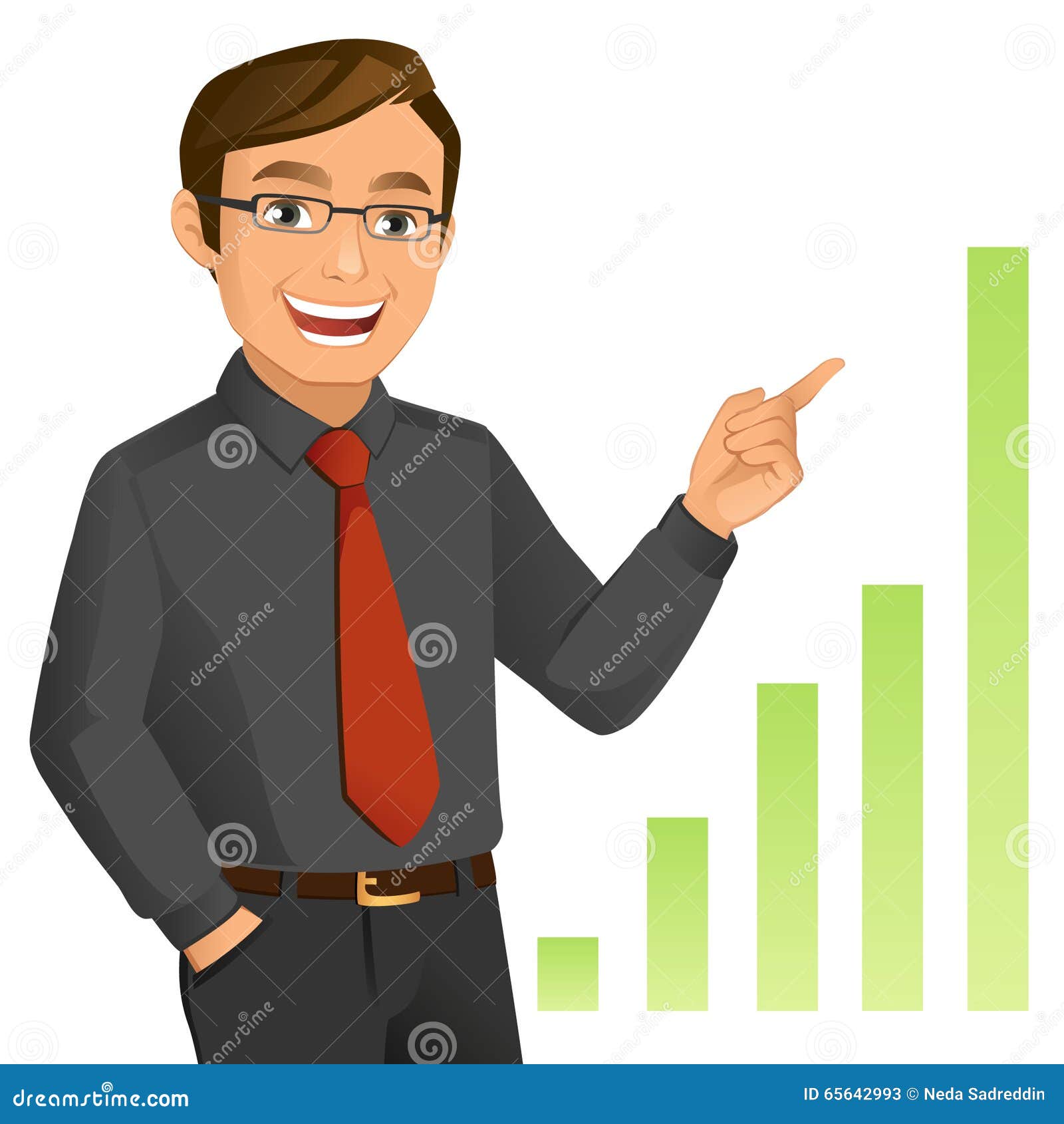 Businessman stock vector. Illustration of contemporary - 65642993
