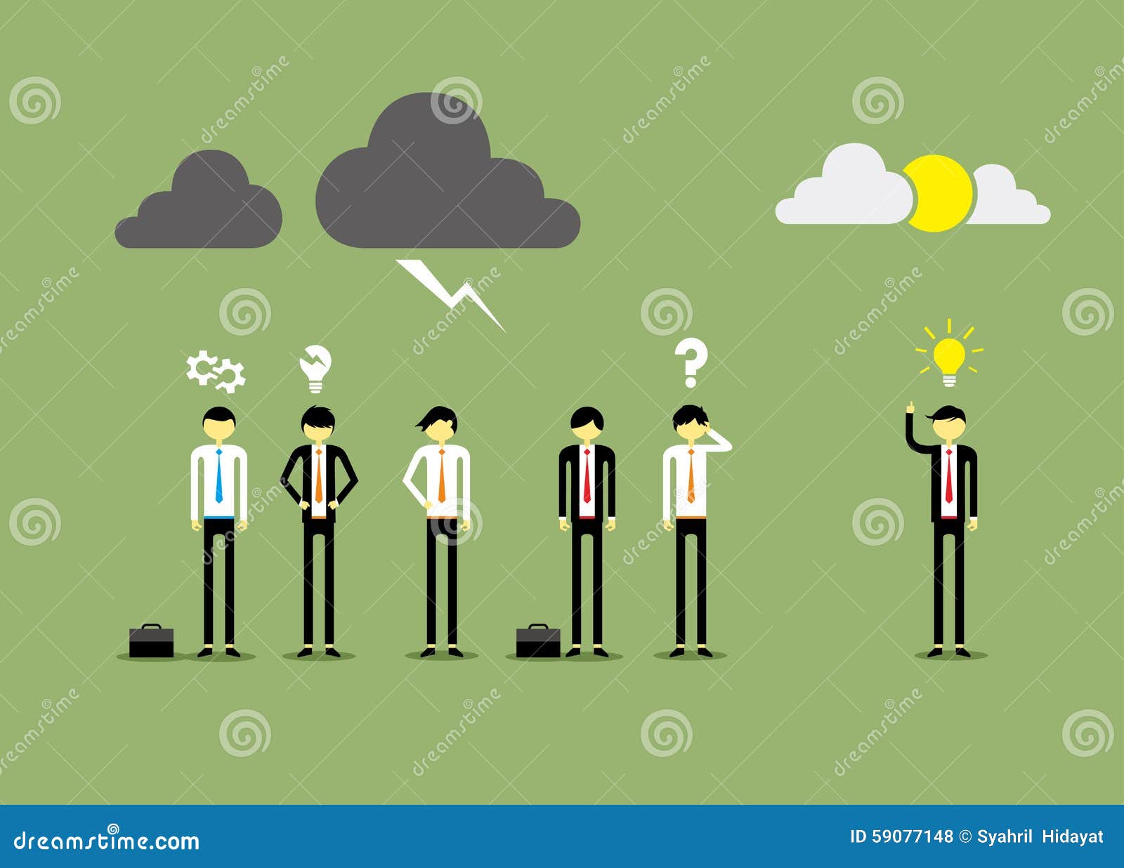 Businessman Vector Illustration Stock Vector - Illustration of business ...