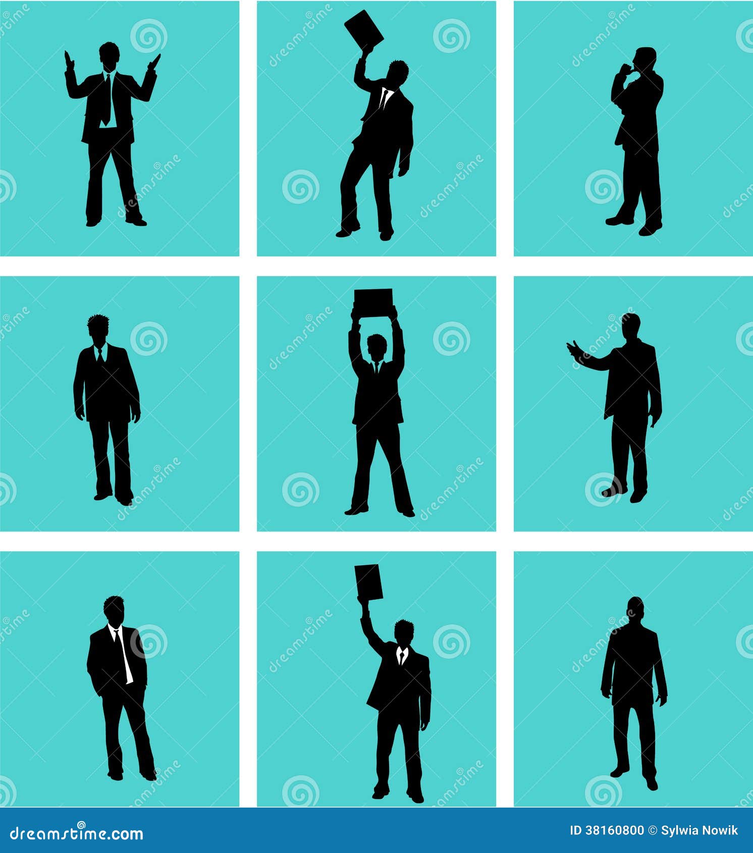 Businessman, vectors work stock vector. Illustration of document - 38160800