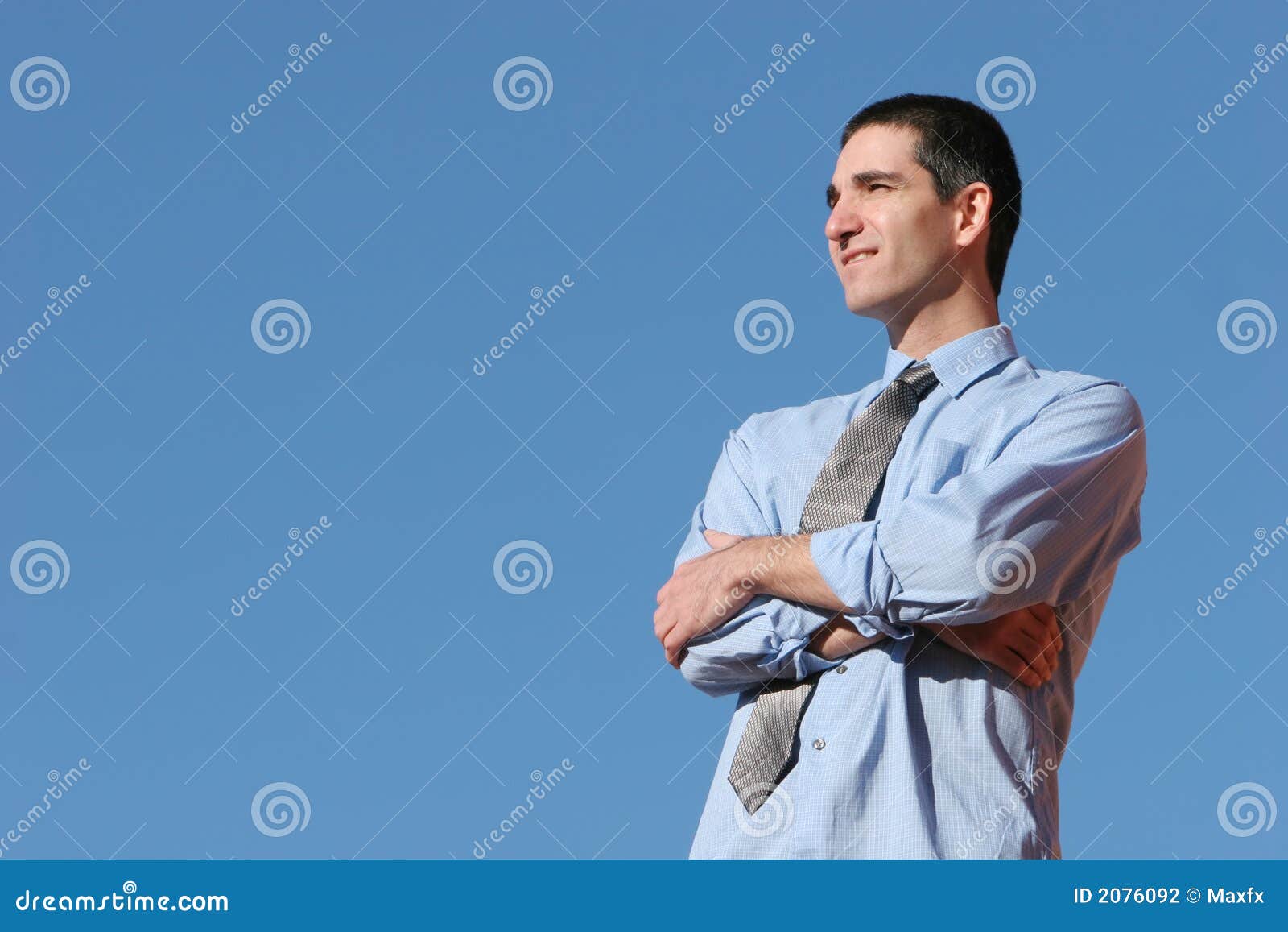 Businessman with a vision stock photo. Image of professional - 2076092