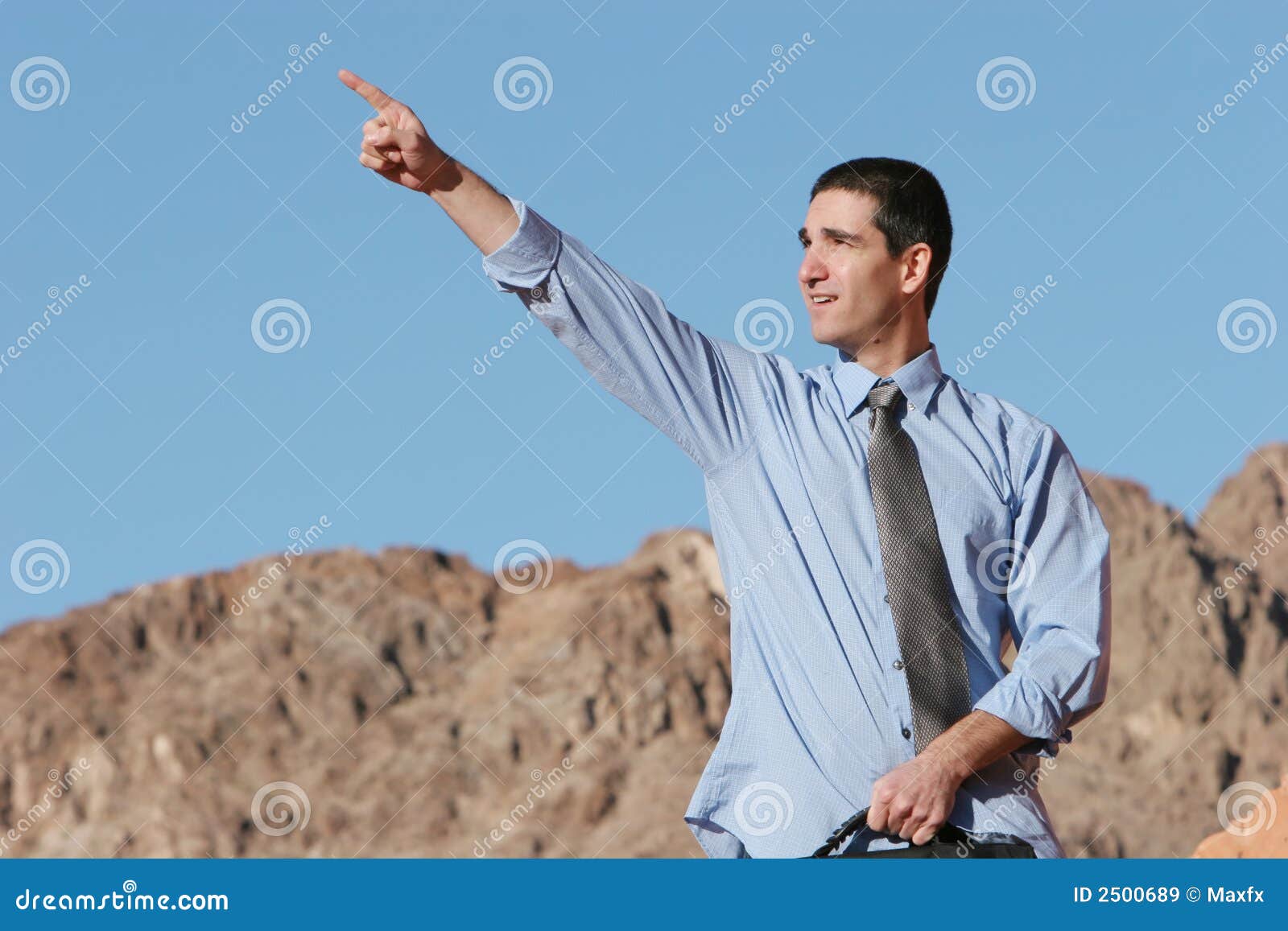Businessman with a vision stock image. Image of businessman - 2500689