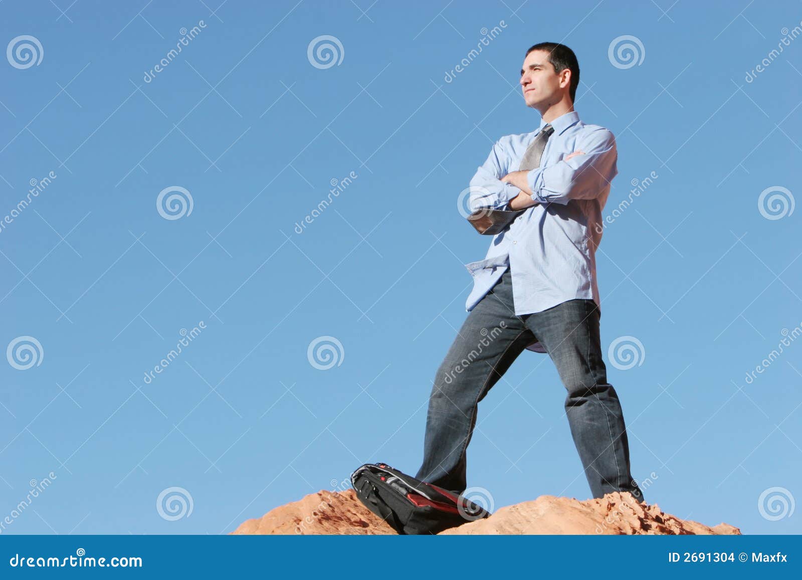 Businessman with a vision stock photo. Image of manager - 2691304