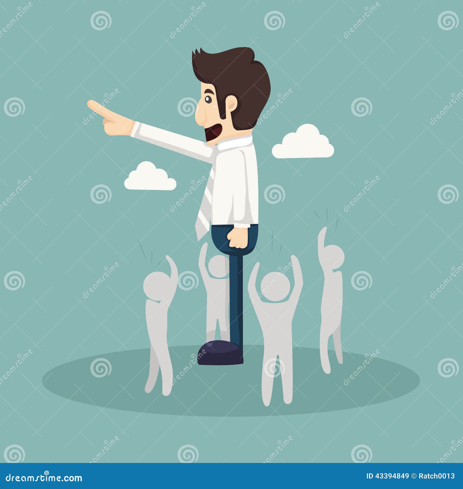 Businessman vision stock vector. Illustration of person - 43394849