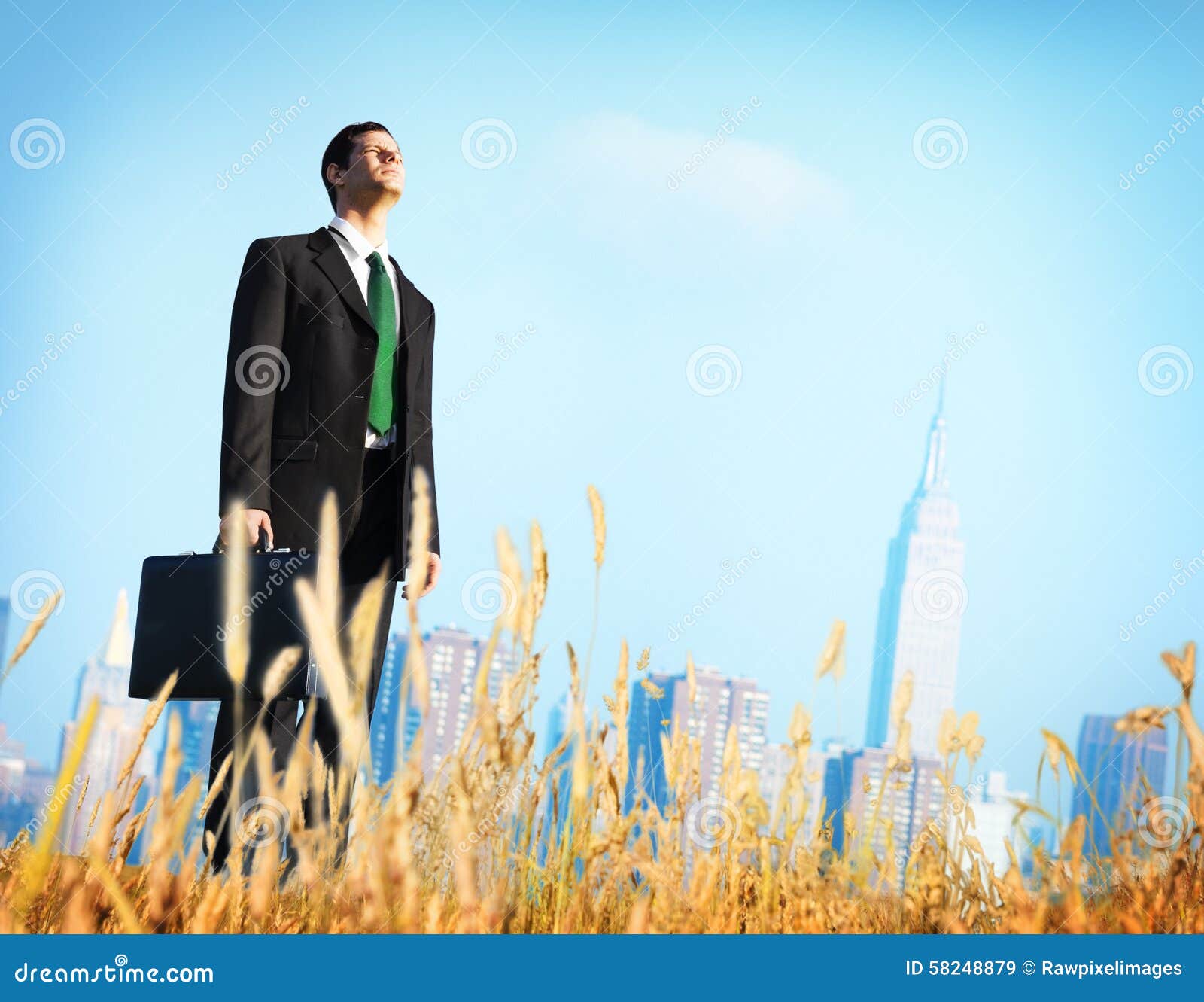 Businessman Vision Thinking Planning Depress Concept Stock Image ...