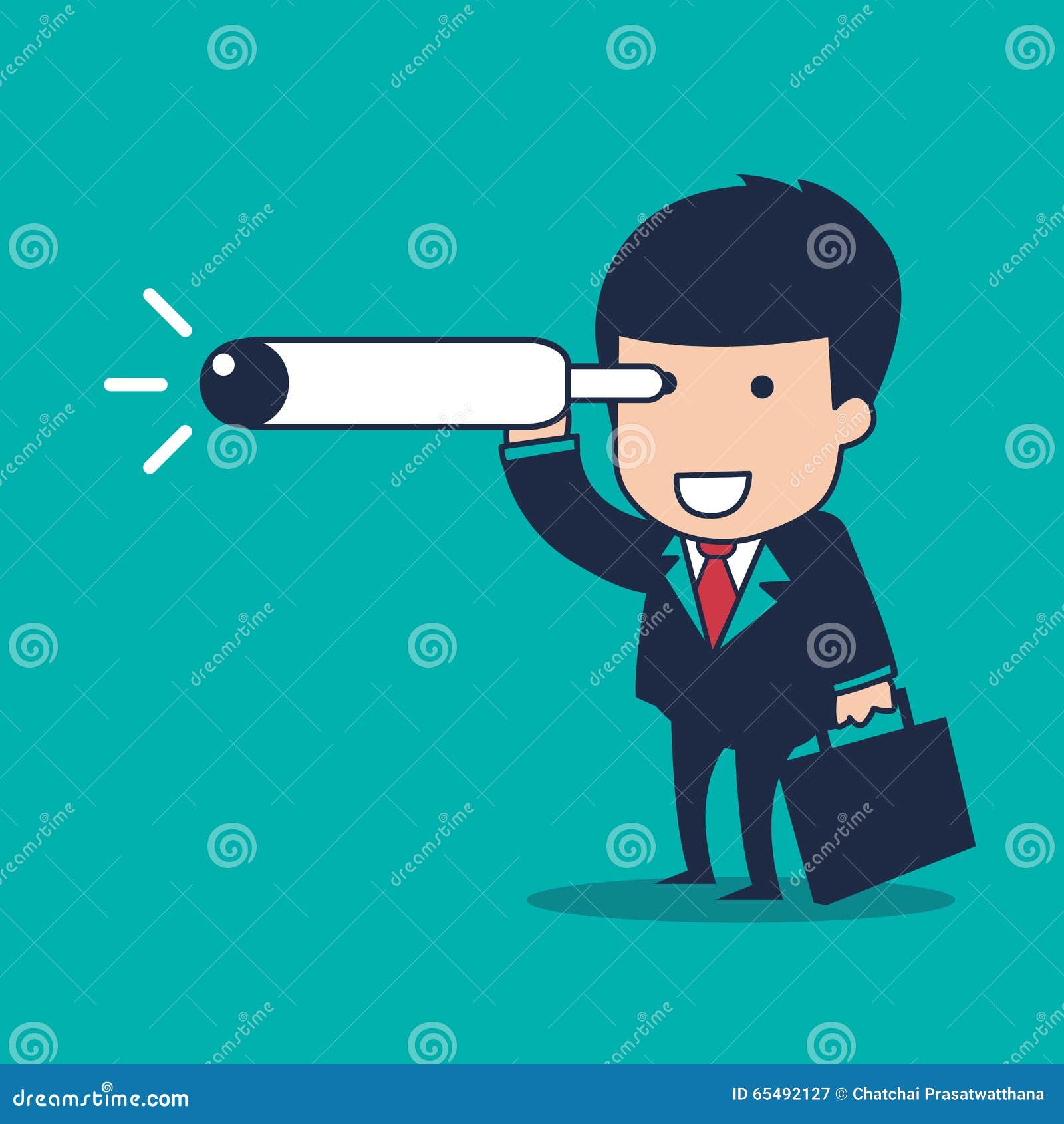 Businessman vision stock vector. Illustration of male - 65492127