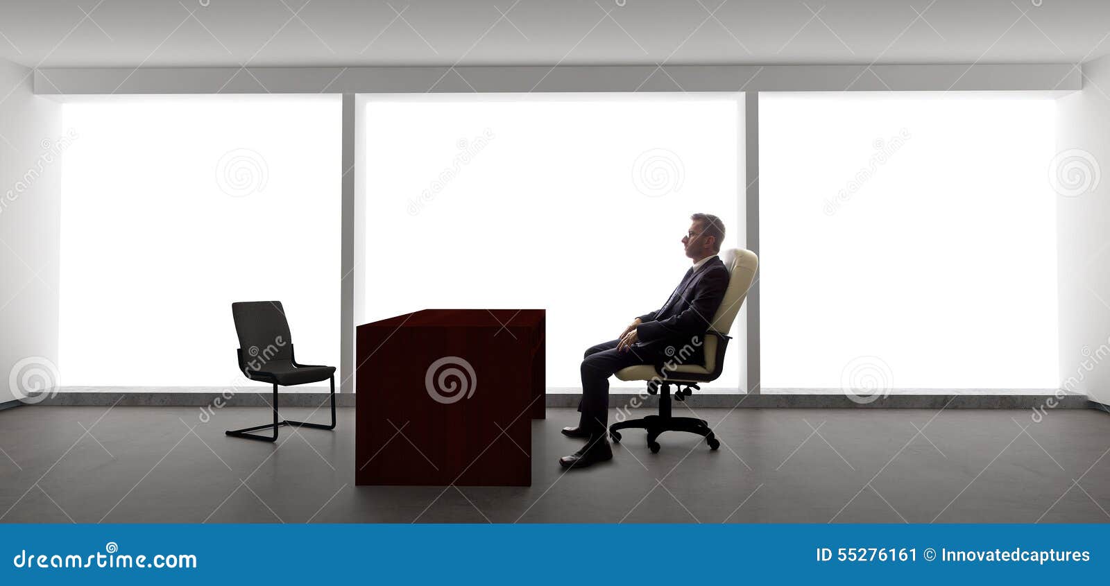 Businessman Waiting for Client or Meeting Stock Image - Image of ...