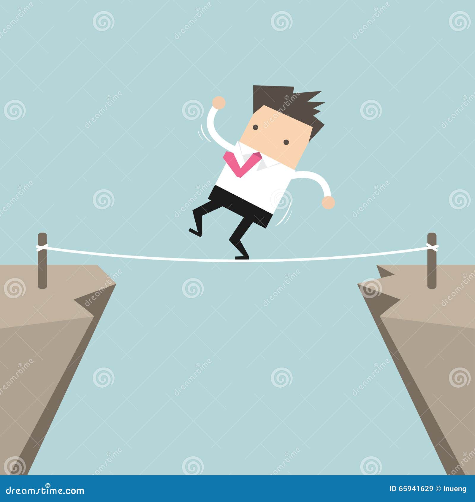 Businessman Walk Over Cliff Gap Mountain Business Man Balancing Wooden ... Businessman Walk Over Cliff Gap Mountain Business Man Balancing Wooden ...