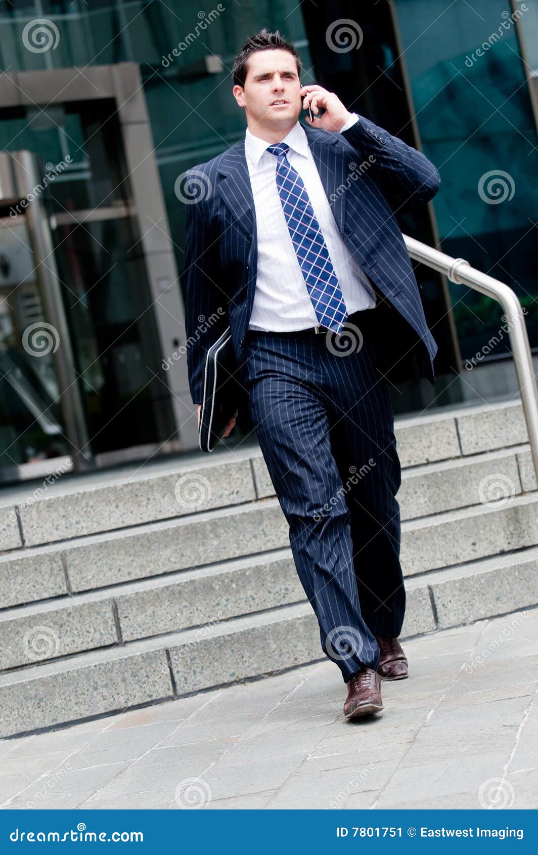 Businessman Walking Standing Side View Isolated On White Backgro ...