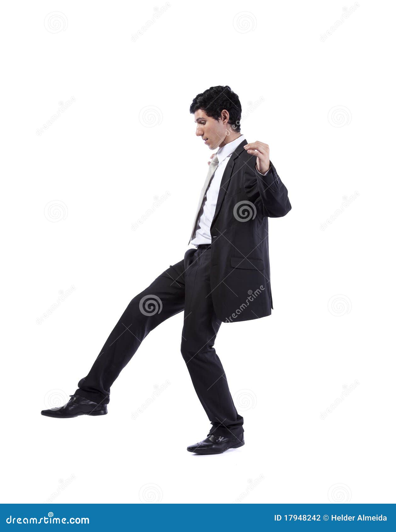 Businessman Walking with Fear Stock Photo - Image of businessman, adult ...