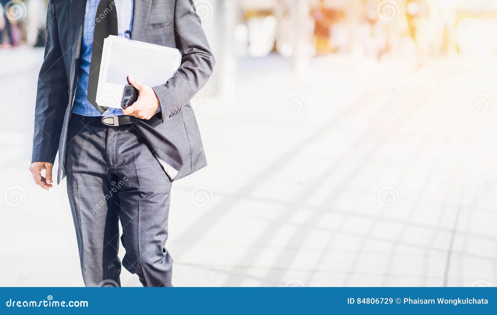 Businessman Walking in a Hurry. Stock Image - Image of crowd, cityscape ...