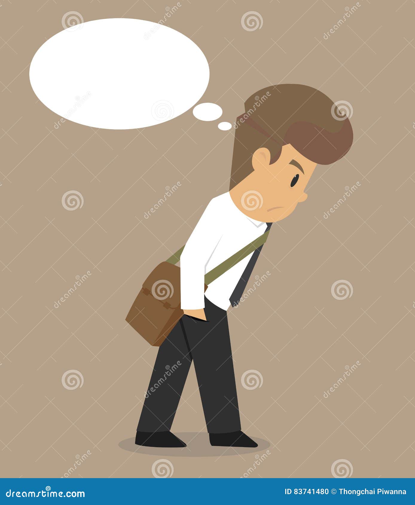 Businessman Walking Thinking Stock Vector - Illustration of future ...