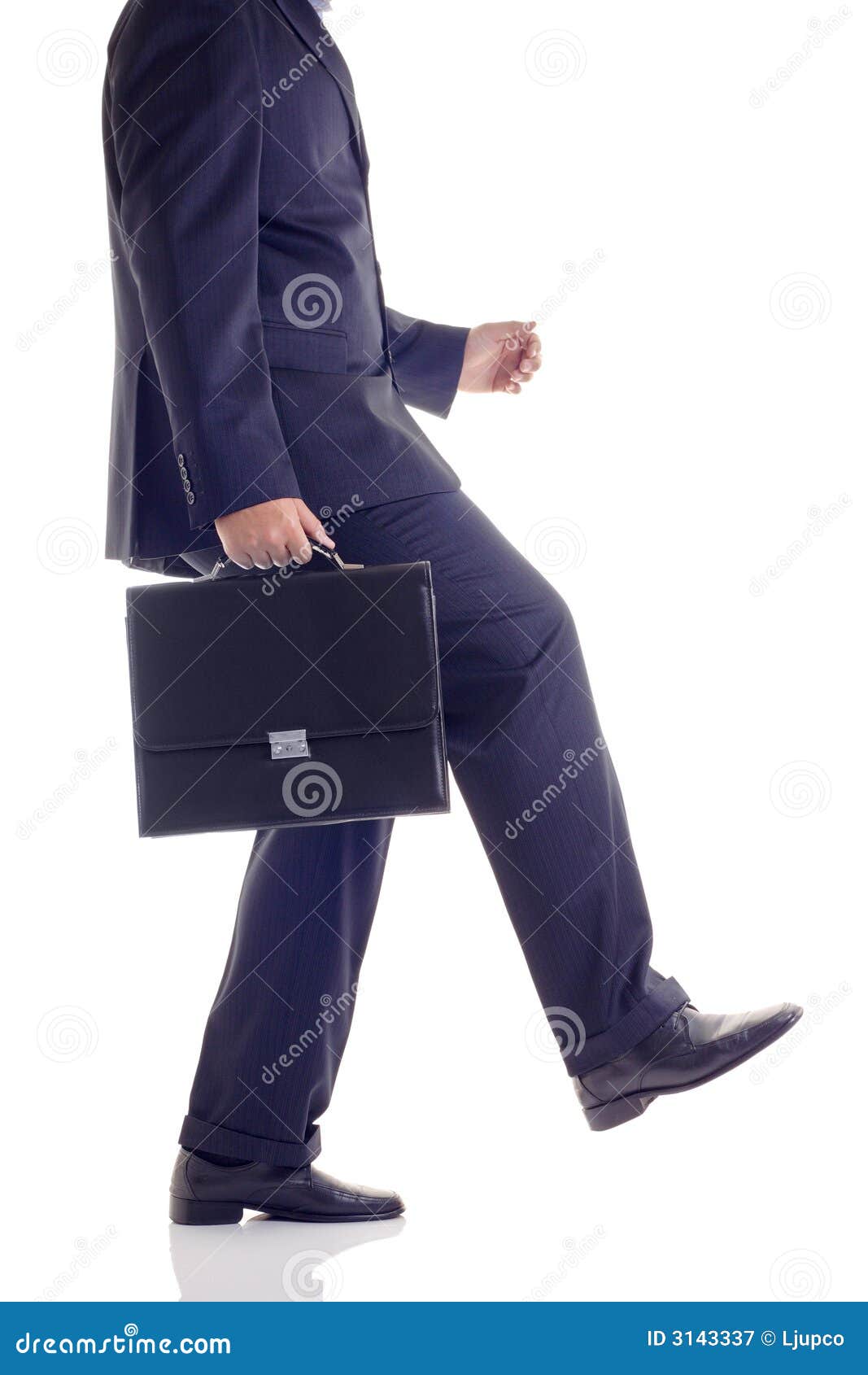 Businessman Walking the Walk Stock Image - Image of formal, carry: 3143337