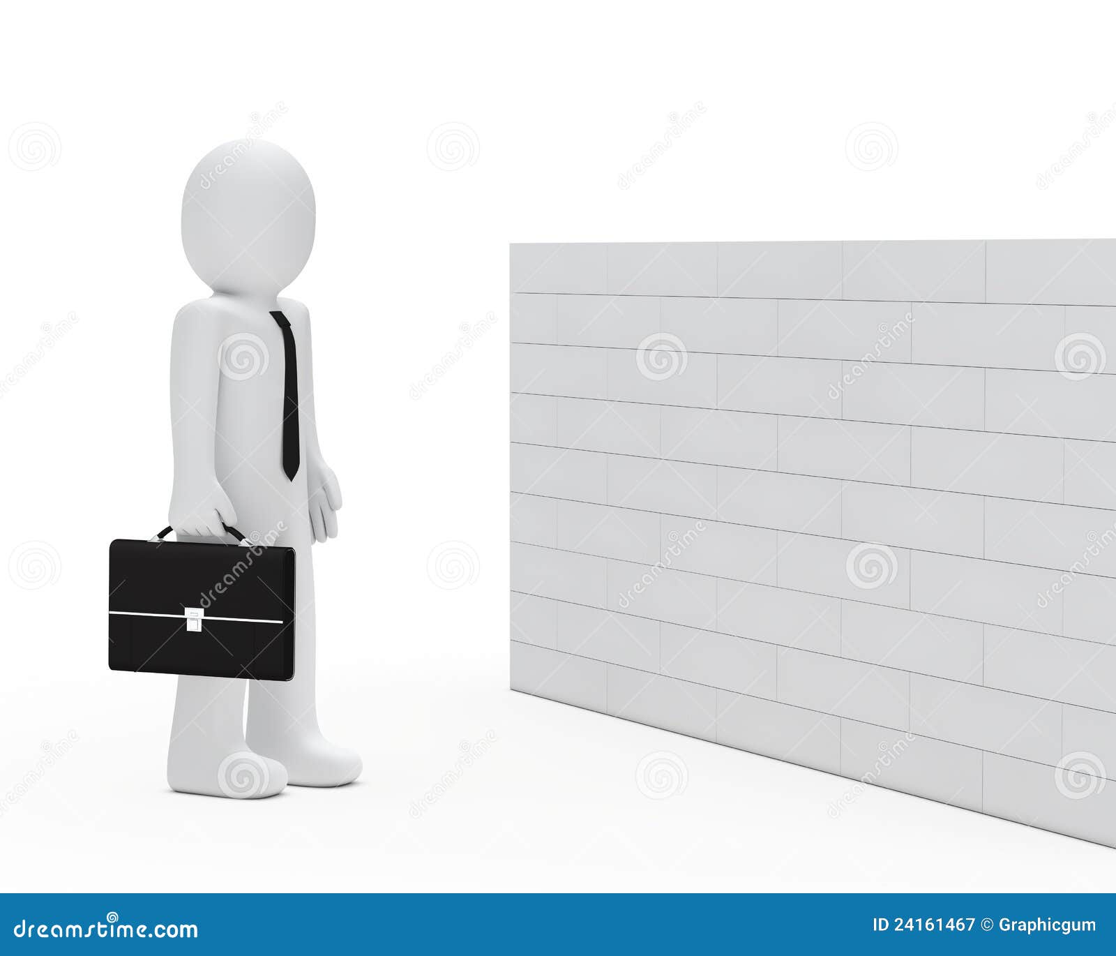 Businessman wall stock illustration. Illustration of leadership - 24161467