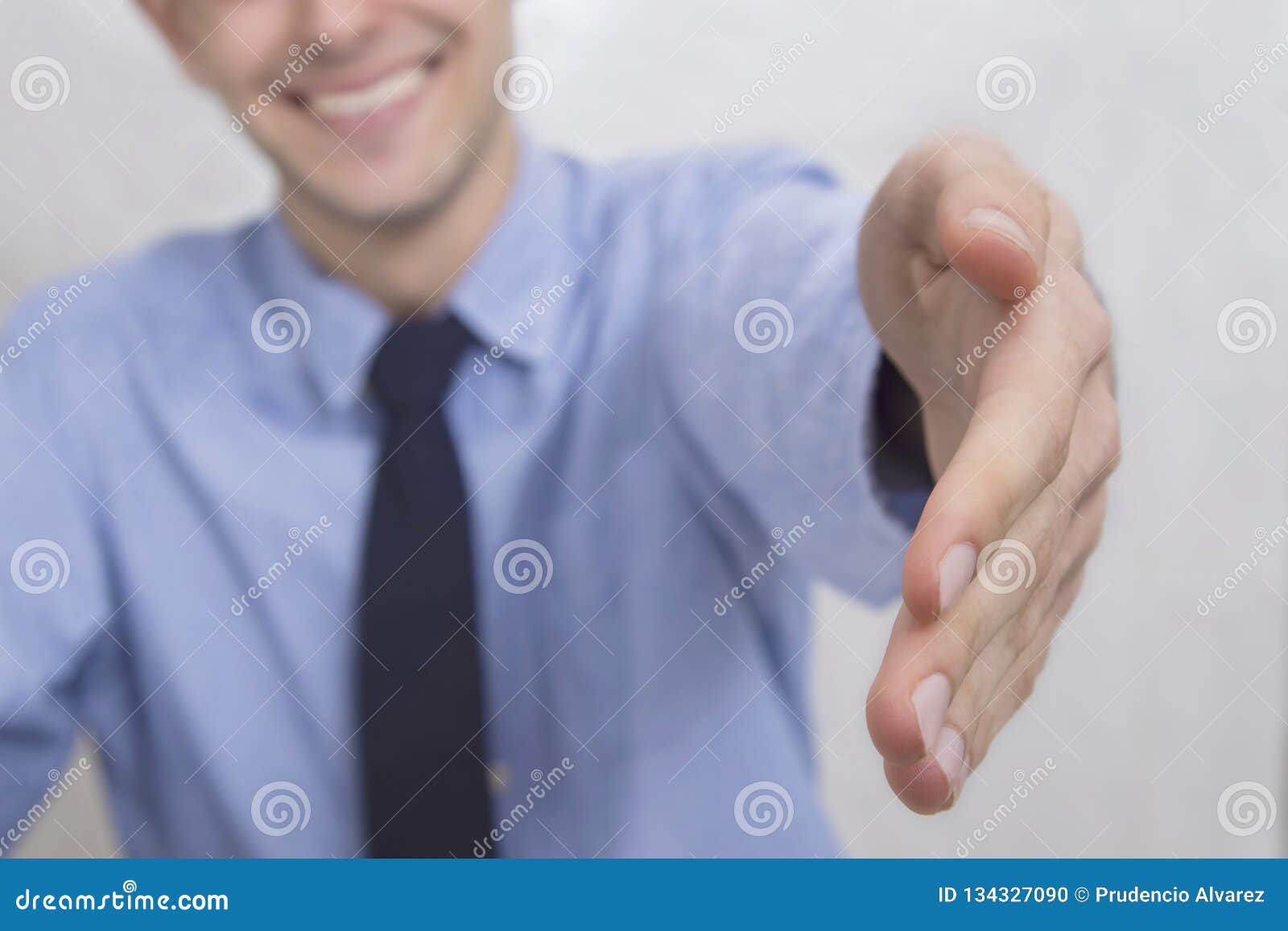 Businessman Waving with Hand Stock Photo - Image of contract, formalize ...